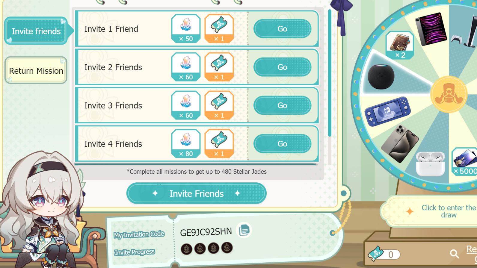 HSR event invitation code!! Honkai: Star Rail | HoYoLAB