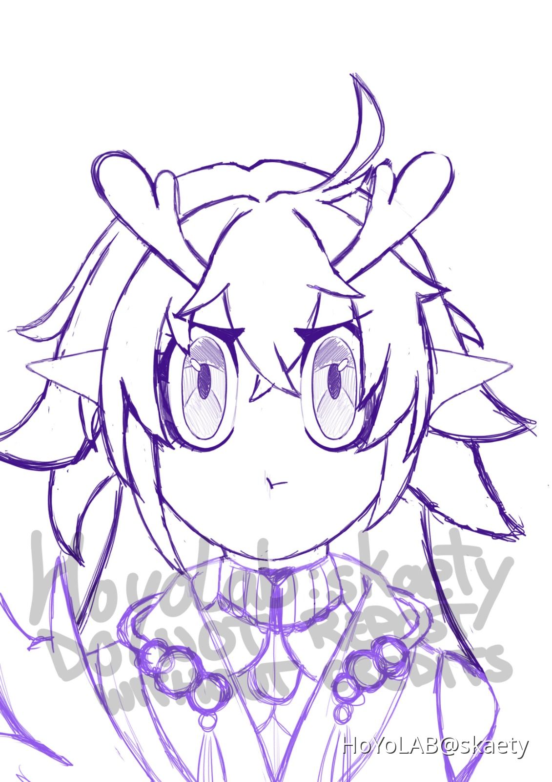 Bailu fanart sketch Honkai: Star Rail | HoYoLAB