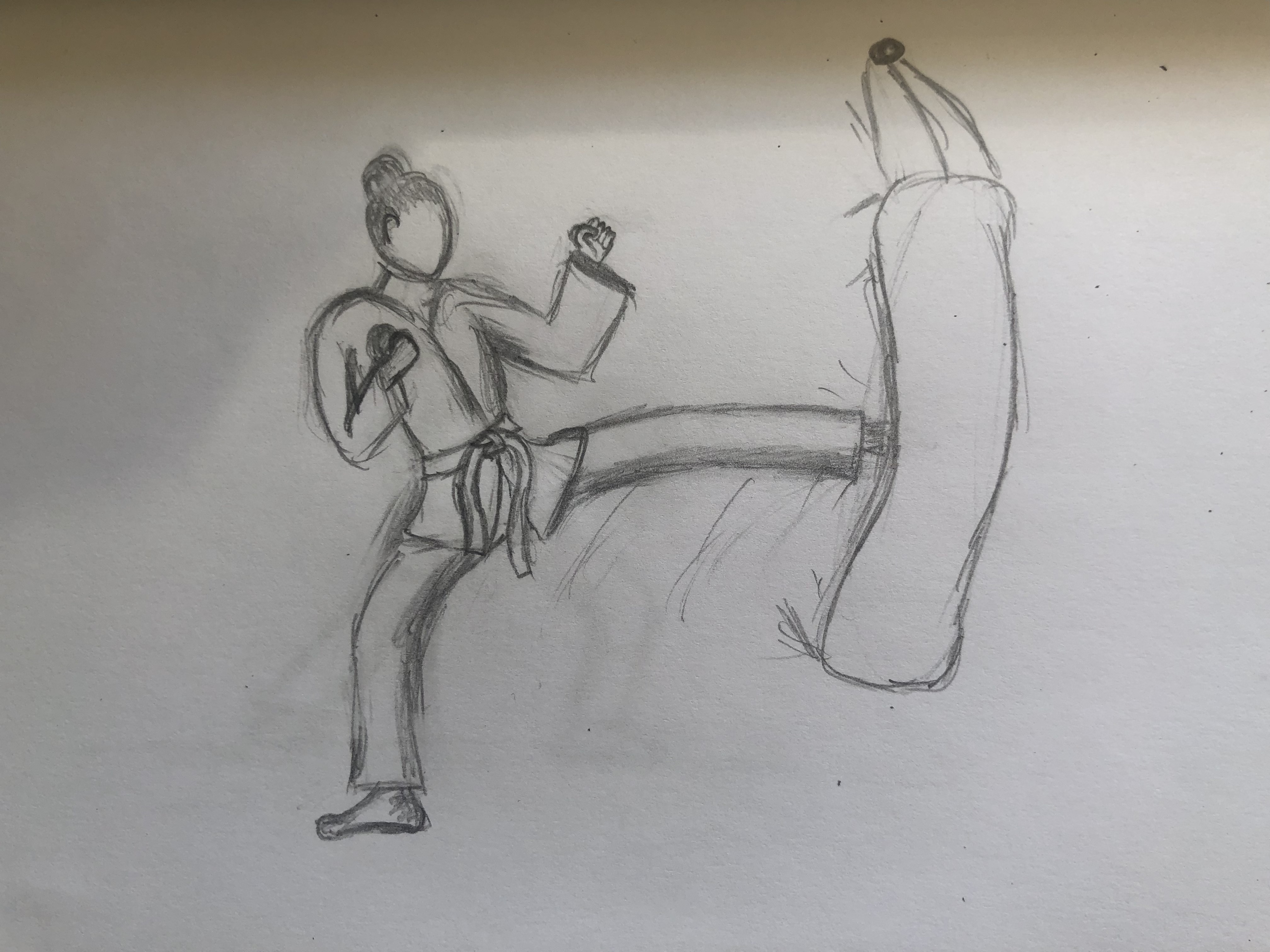 Three karate sketches I made | HoYoLAB