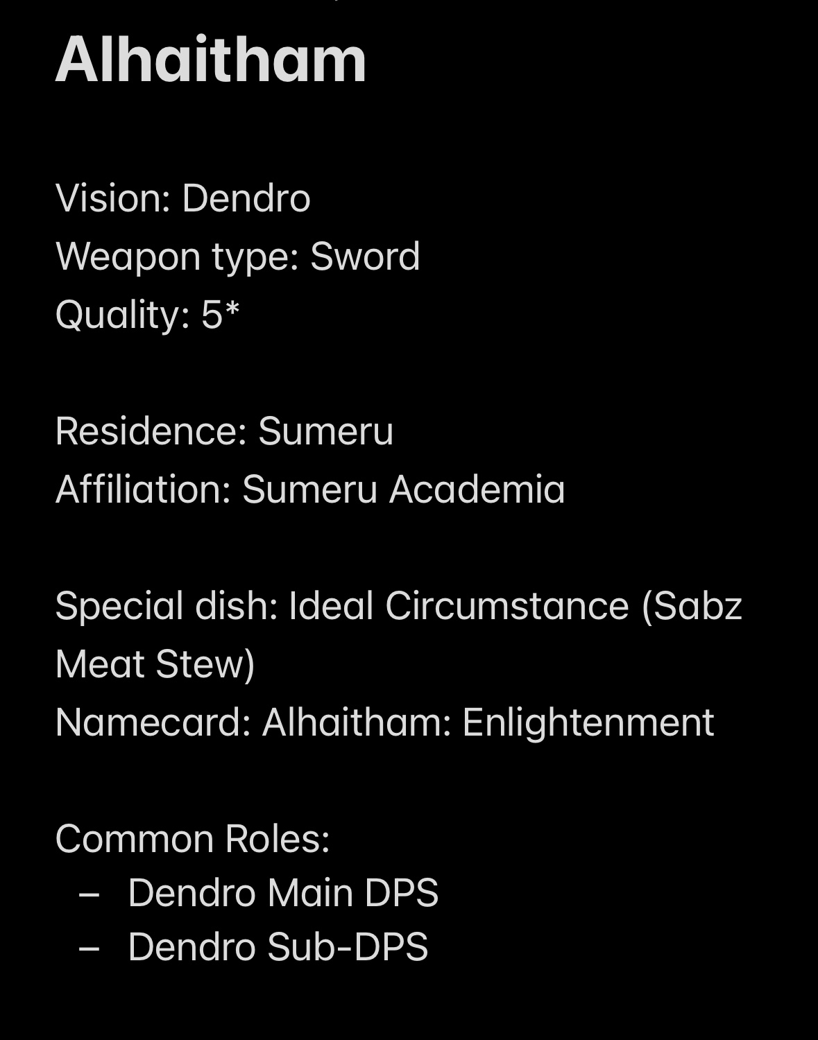 Genshin Characters: Alhaitham Genshin Impact | HoYoLAB