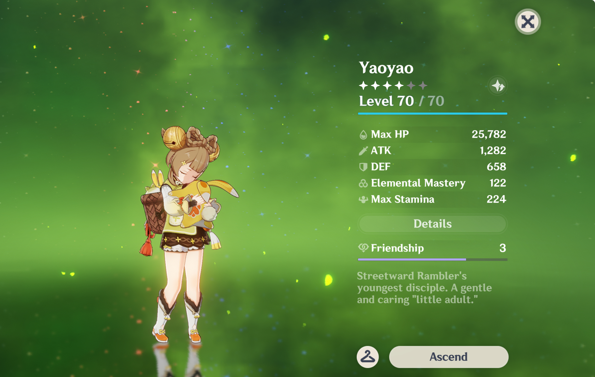 Yao Yao is almost to lvl 80 Genshin Impact | HoYoLAB