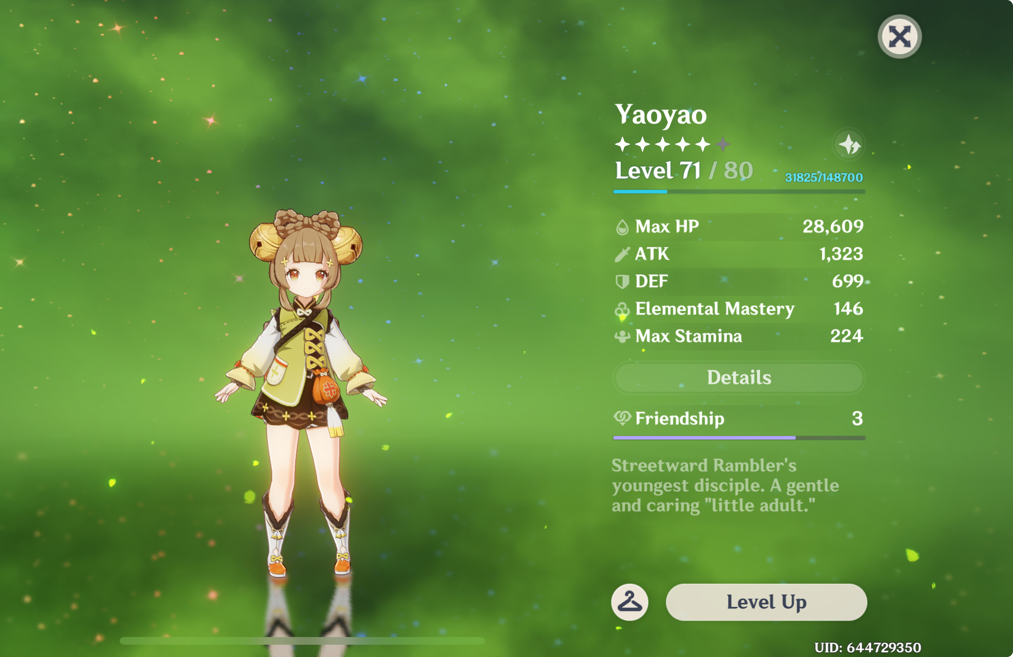 YAO YAO IS 9 LEVELS AWAY FROM BEING LVL 80 Genshin Impact | HoYoLAB
