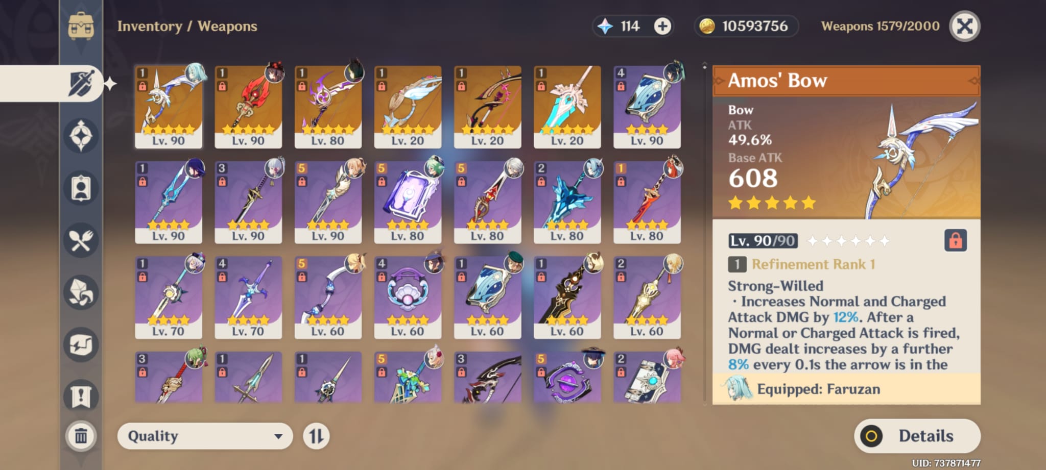 Why am I so unlucky with wepon banner I have 4 bow and I only have ...