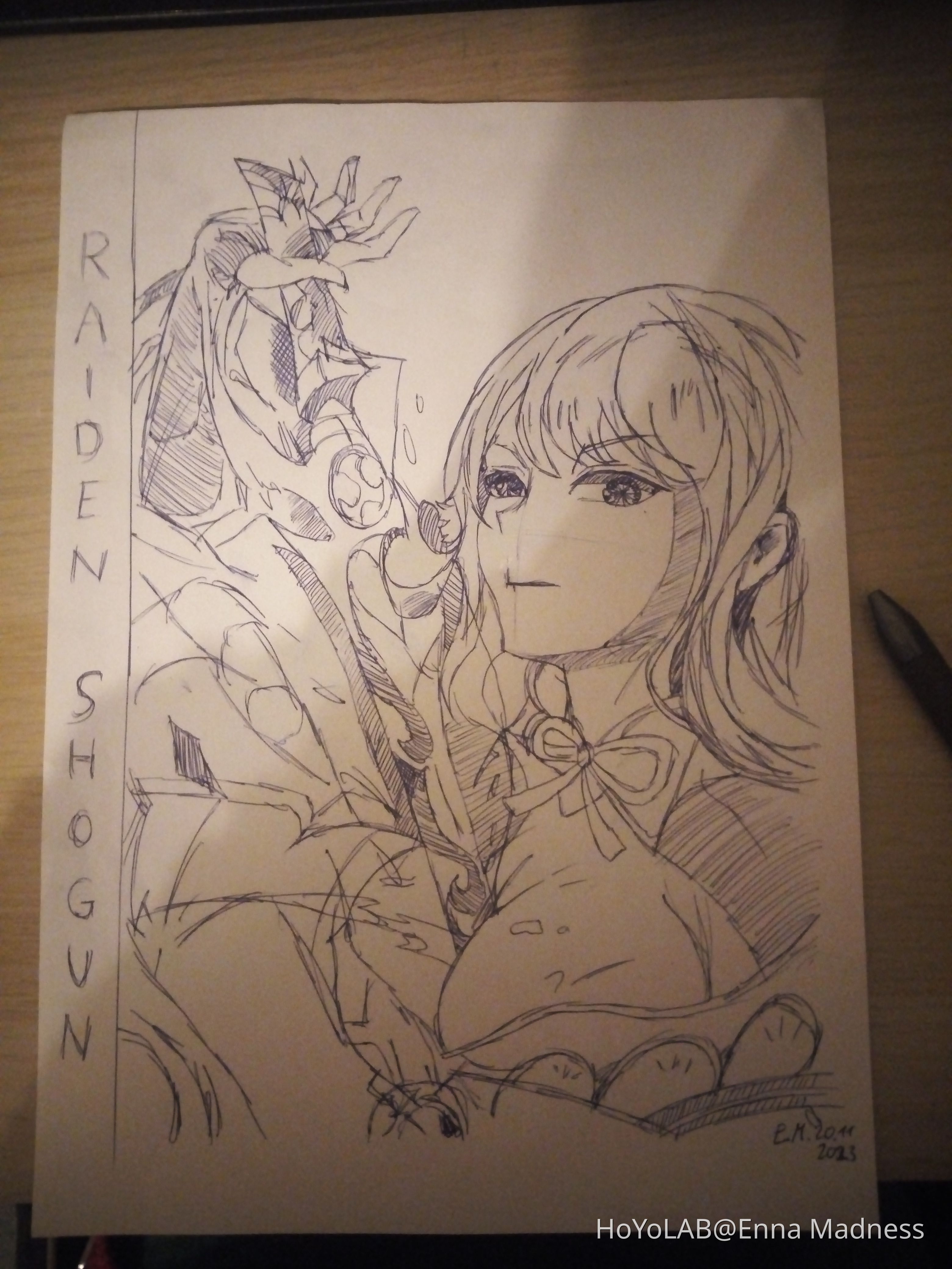 Raiden Shogun Sketch Genshin Impact | HoYoLAB