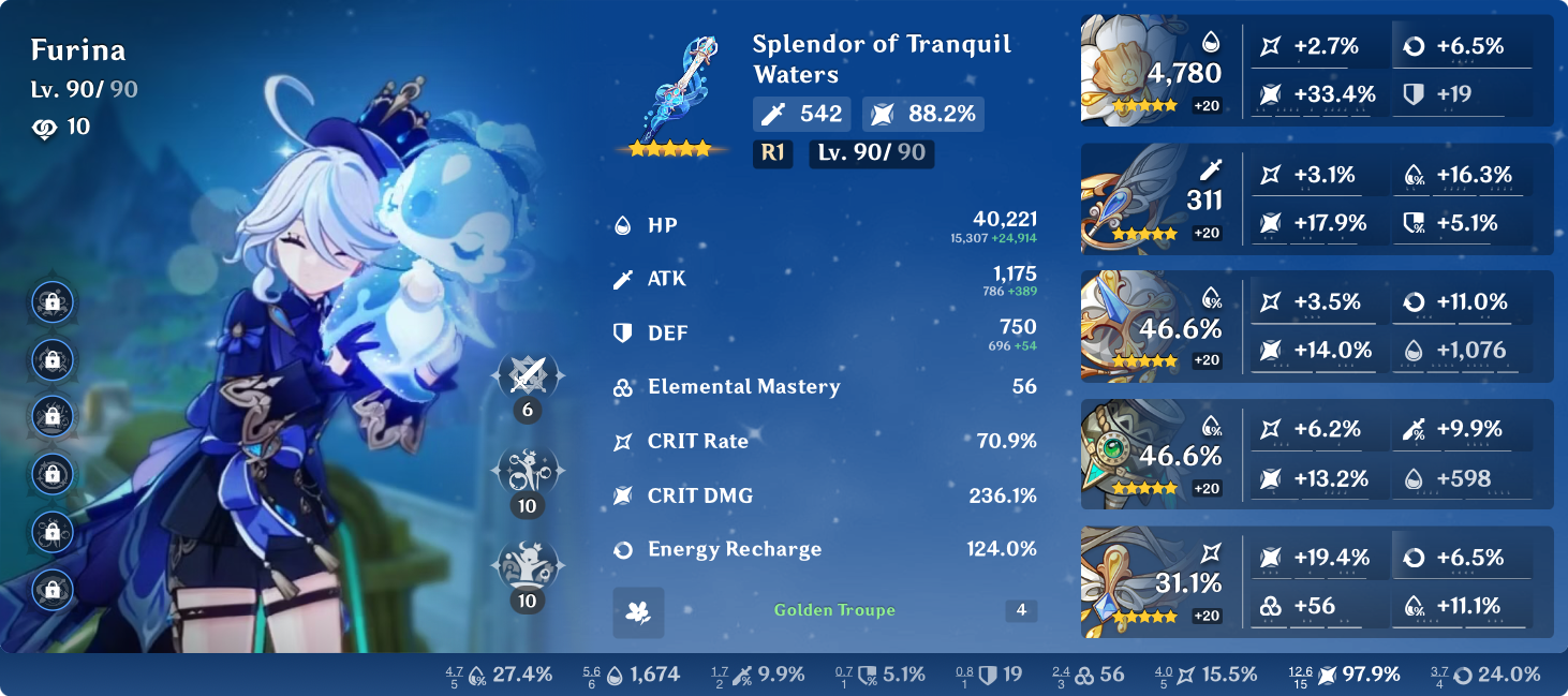 rate the furina build + offer feedback Genshin Impact | HoYoLAB