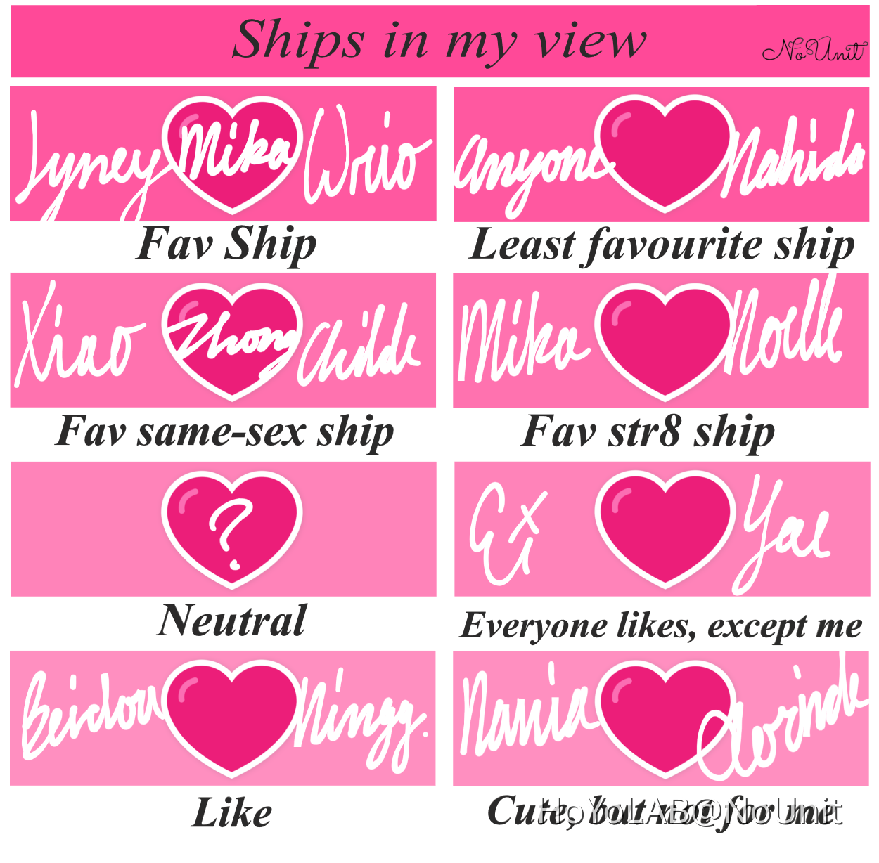 💕 RANDOM SHIP STUFF 💕 Genshin Impact | HoYoLAB