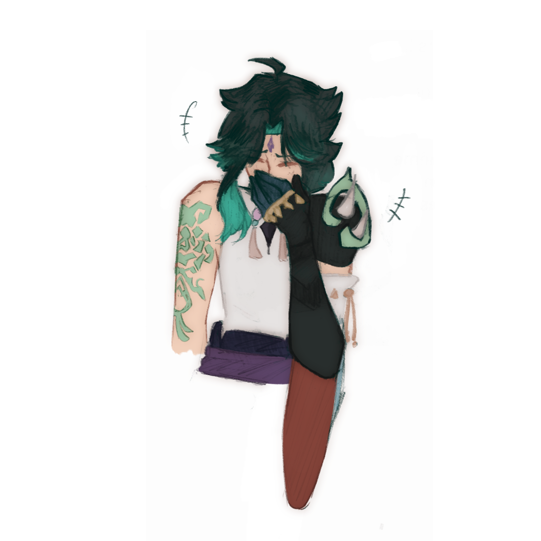 colored version of xiao laughing!! Genshin Impact | HoYoLAB