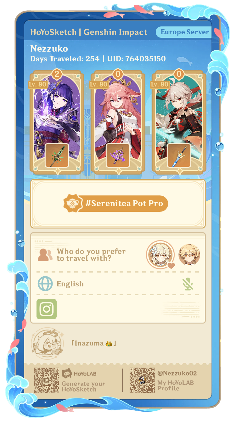 Inazuma 🪭 Genshin Impact | HoYoLAB