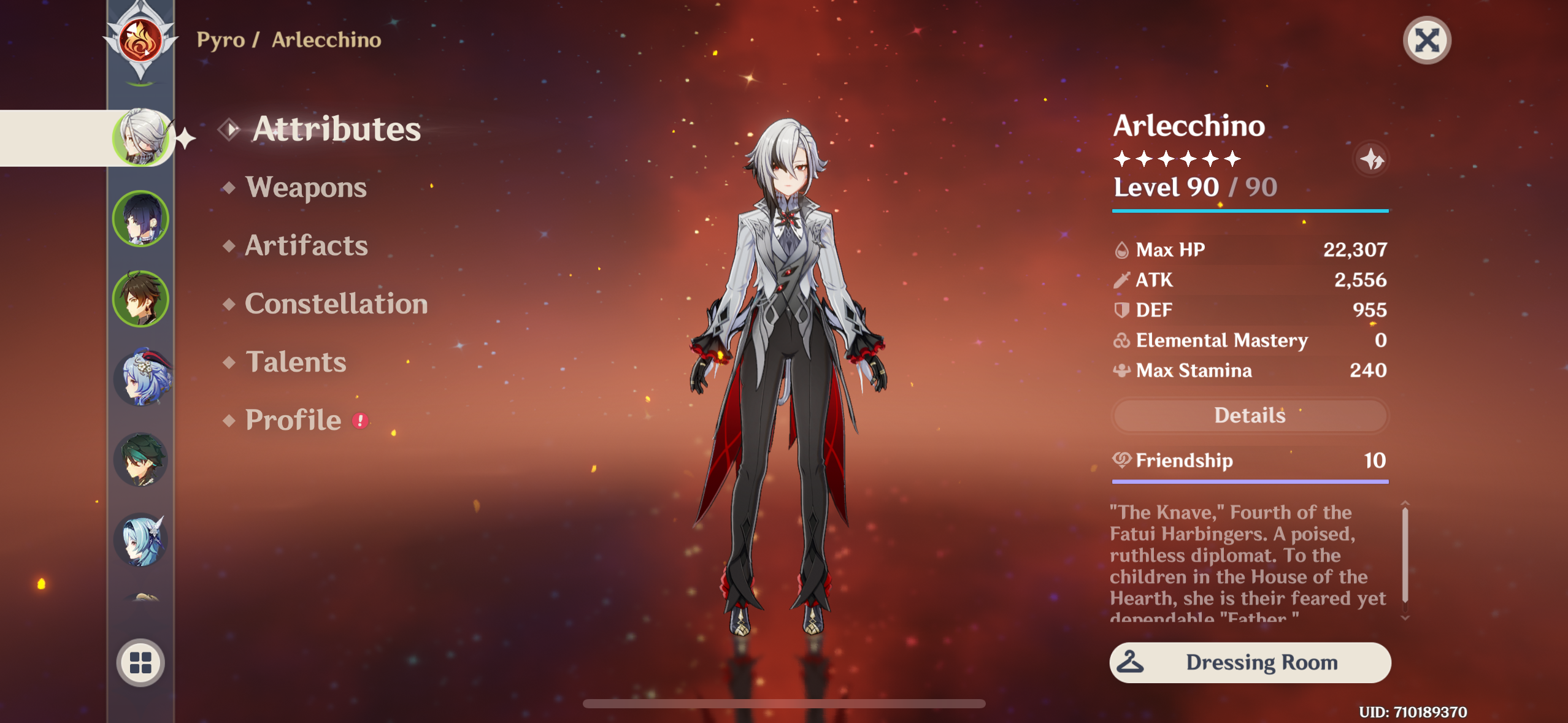My arlecchino build