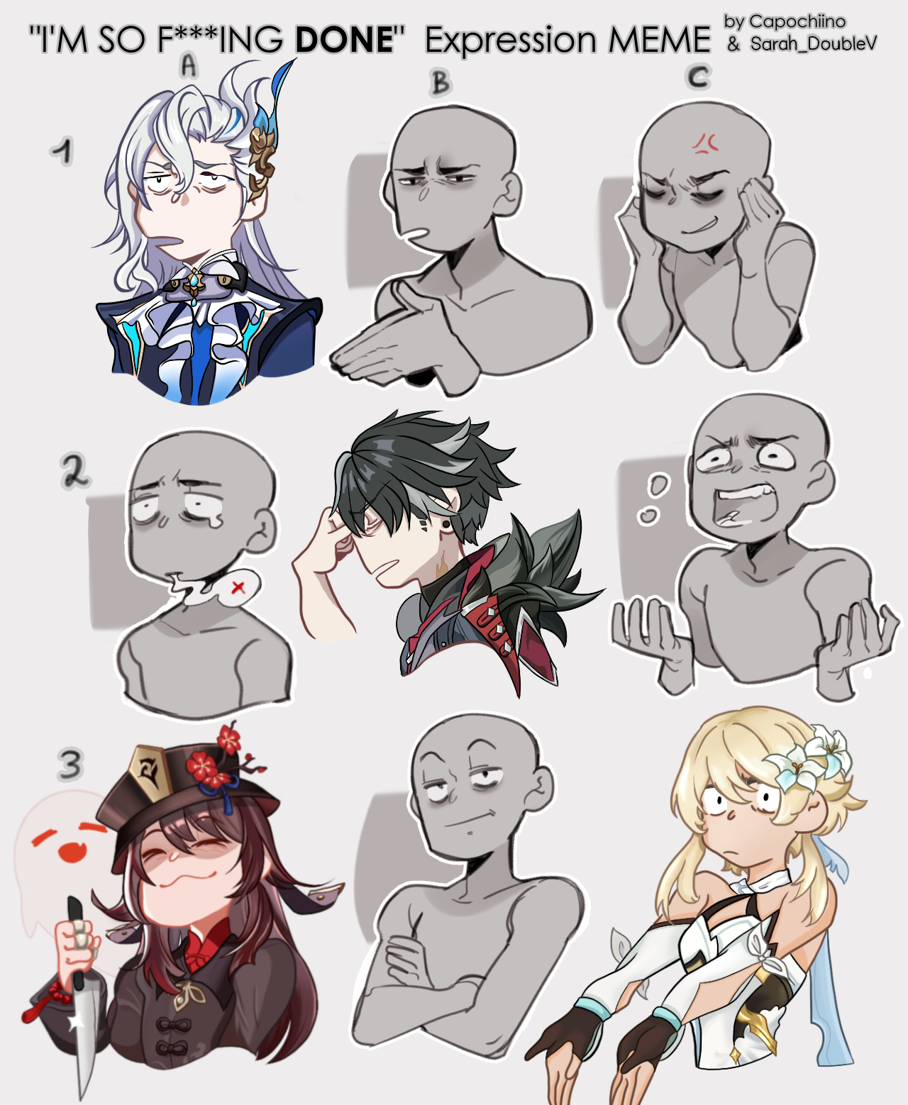 Character Expression Chart (5) Genshin Impact | HoYoLAB