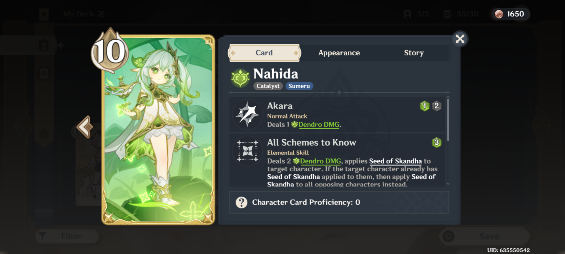 I got Nahidas TCG card!!! Genshin Impact | HoYoLAB