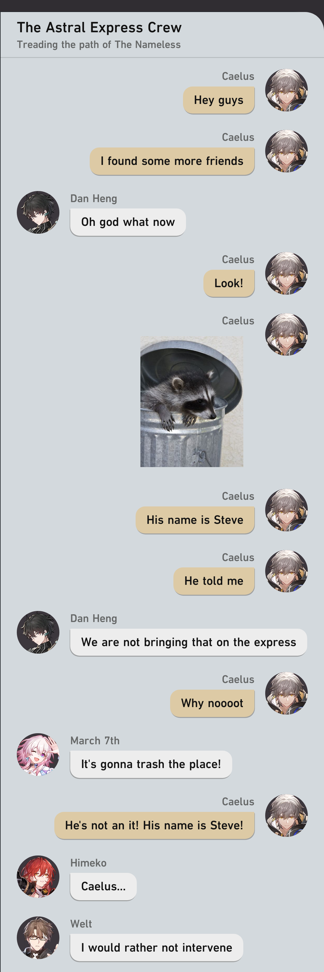 say hi to the newest astral express member, Steve Honkai: Star Rail ...