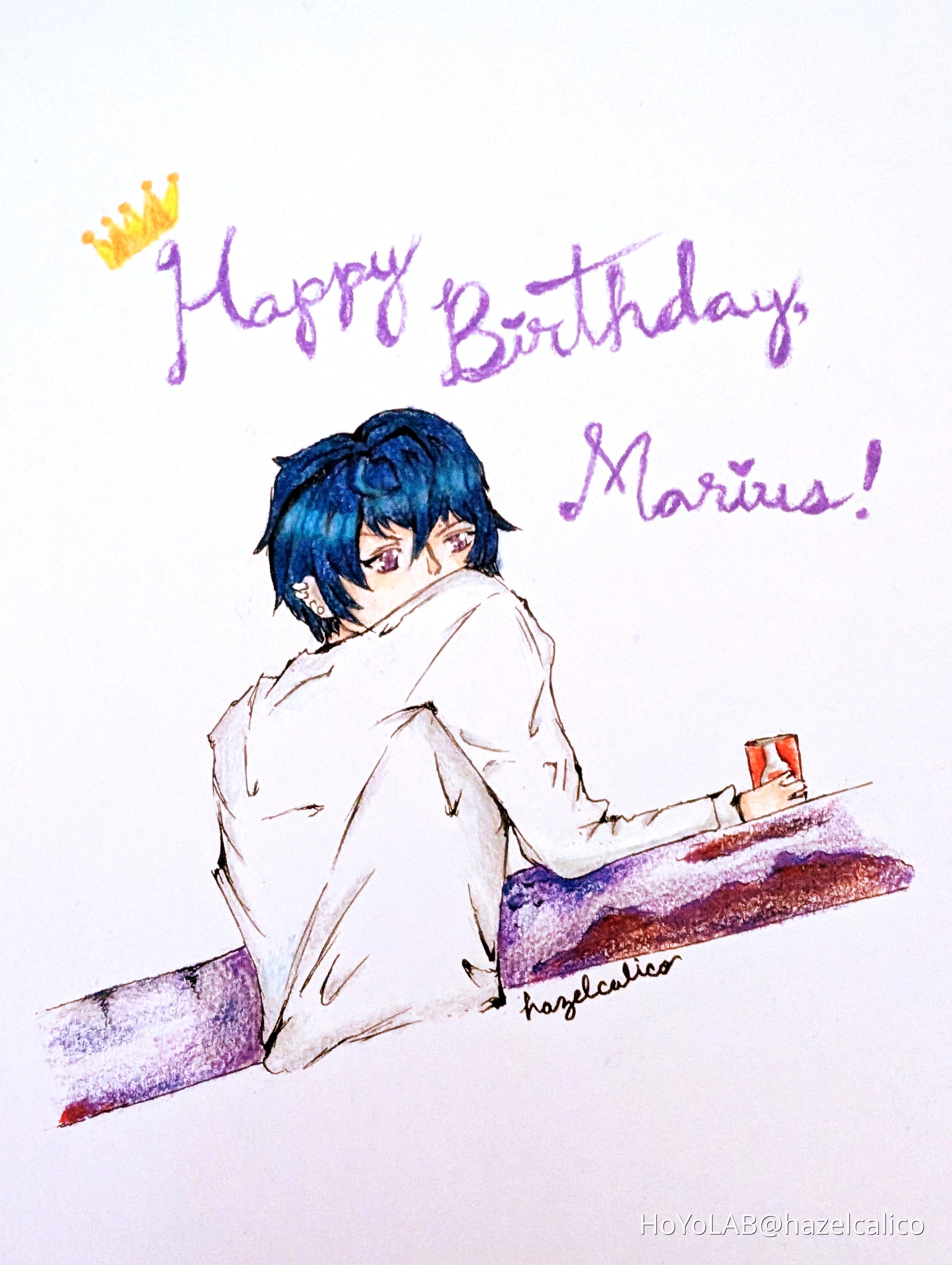 Marius' Birthday Fan Art Event Submission Tears of Themis | HoYoLAB