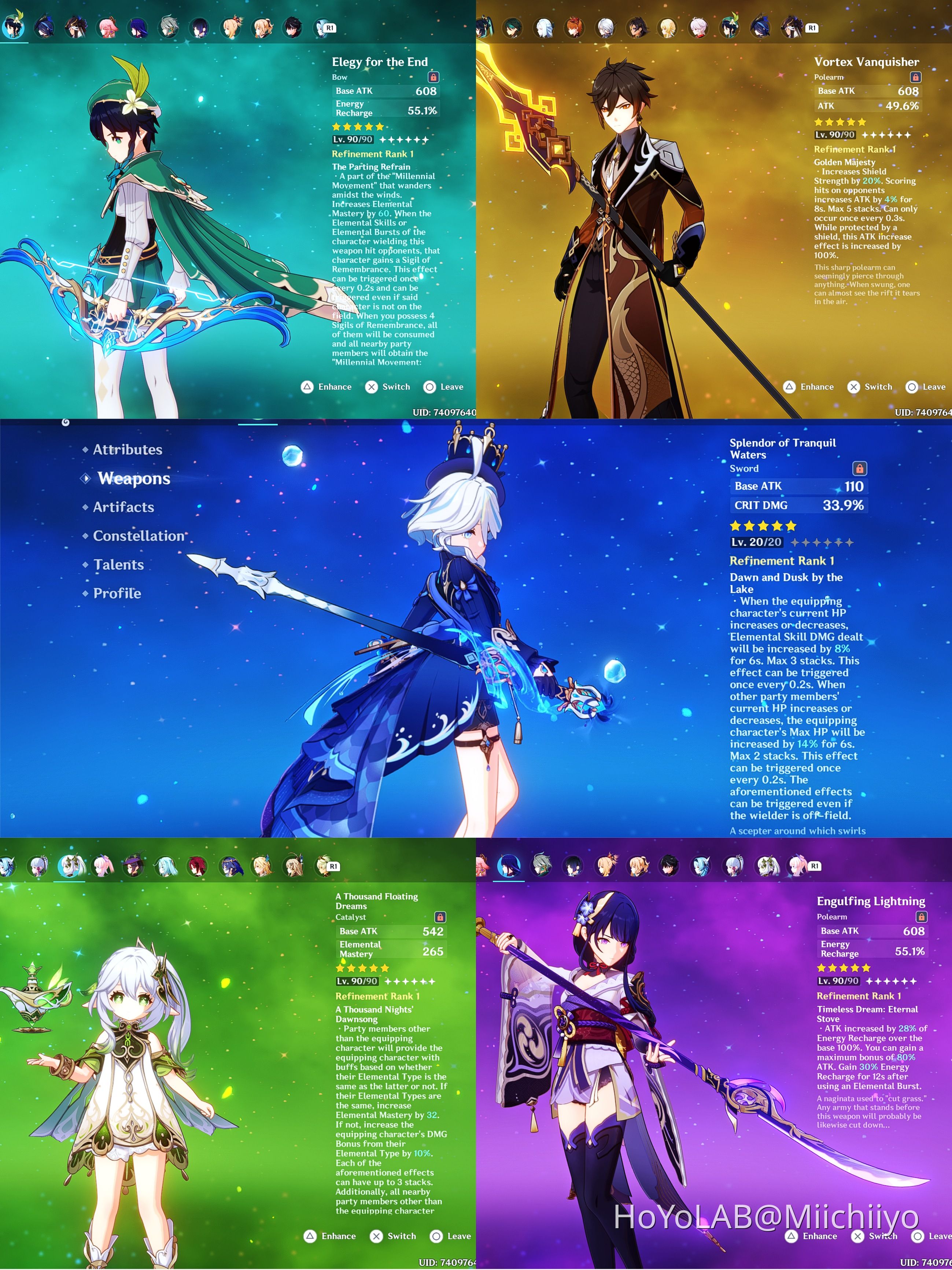 Archon collection complete Genshin Impact | HoYoLAB