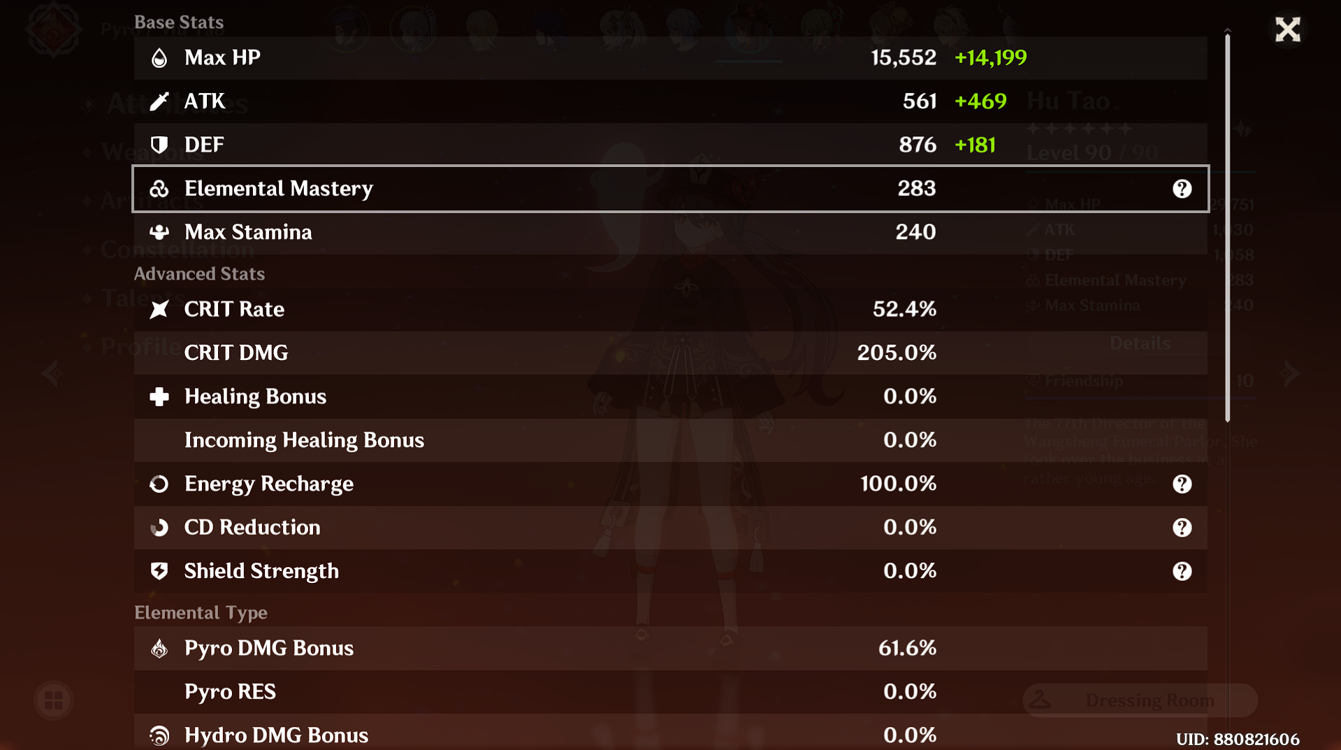 My stat & weapon Genshin Impact | HoYoLAB
