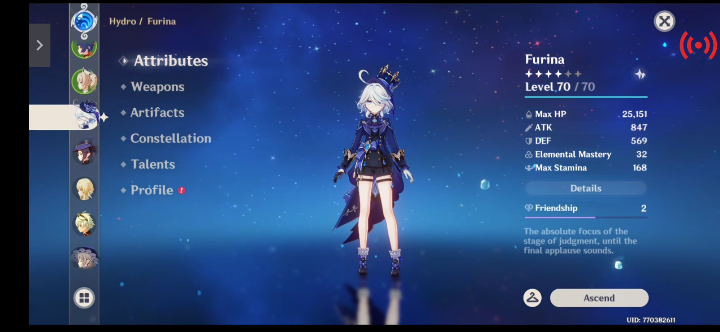 My Early game budget Furina build Genshin Impact | HoYoLAB