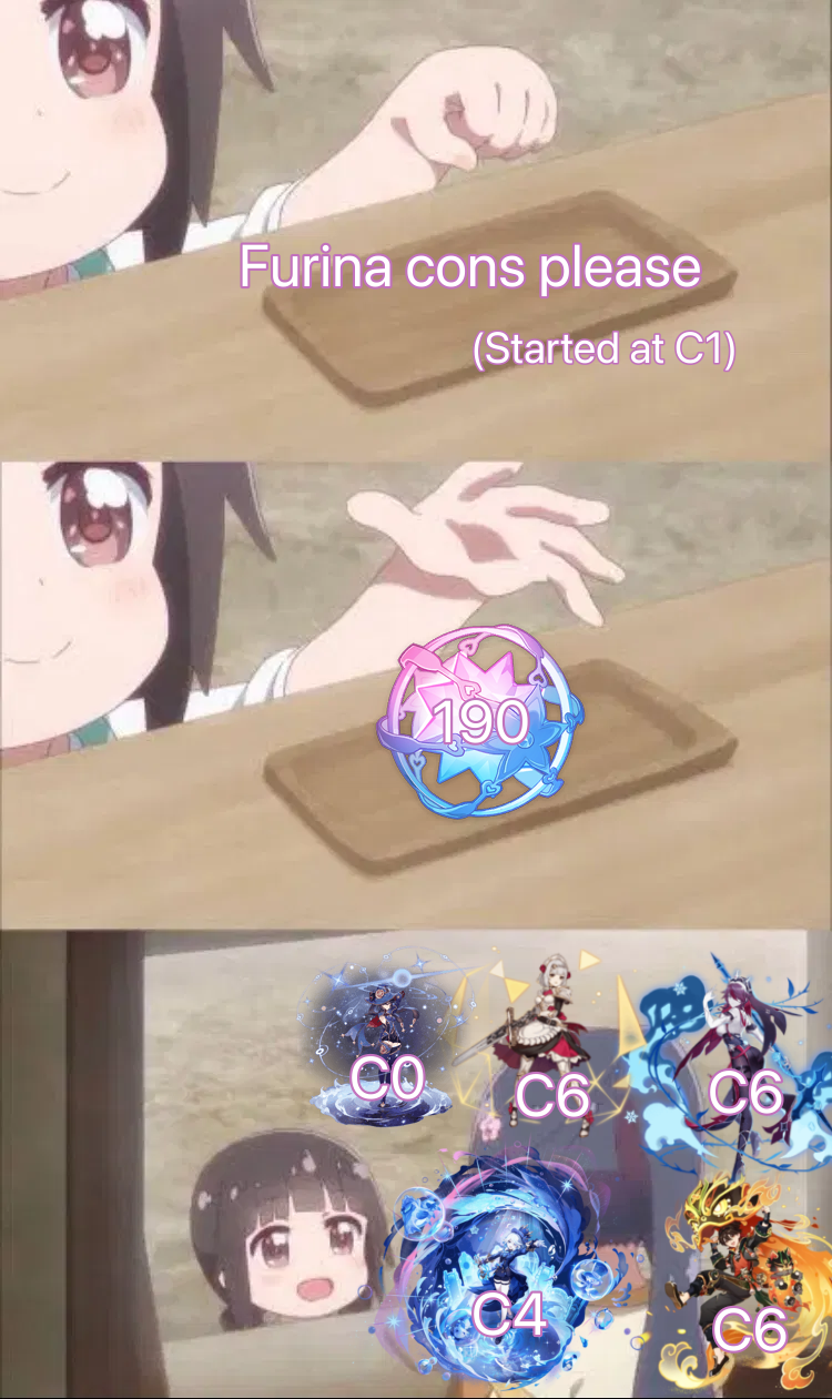 How my Furina wishing went Genshin Impact | HoYoLAB