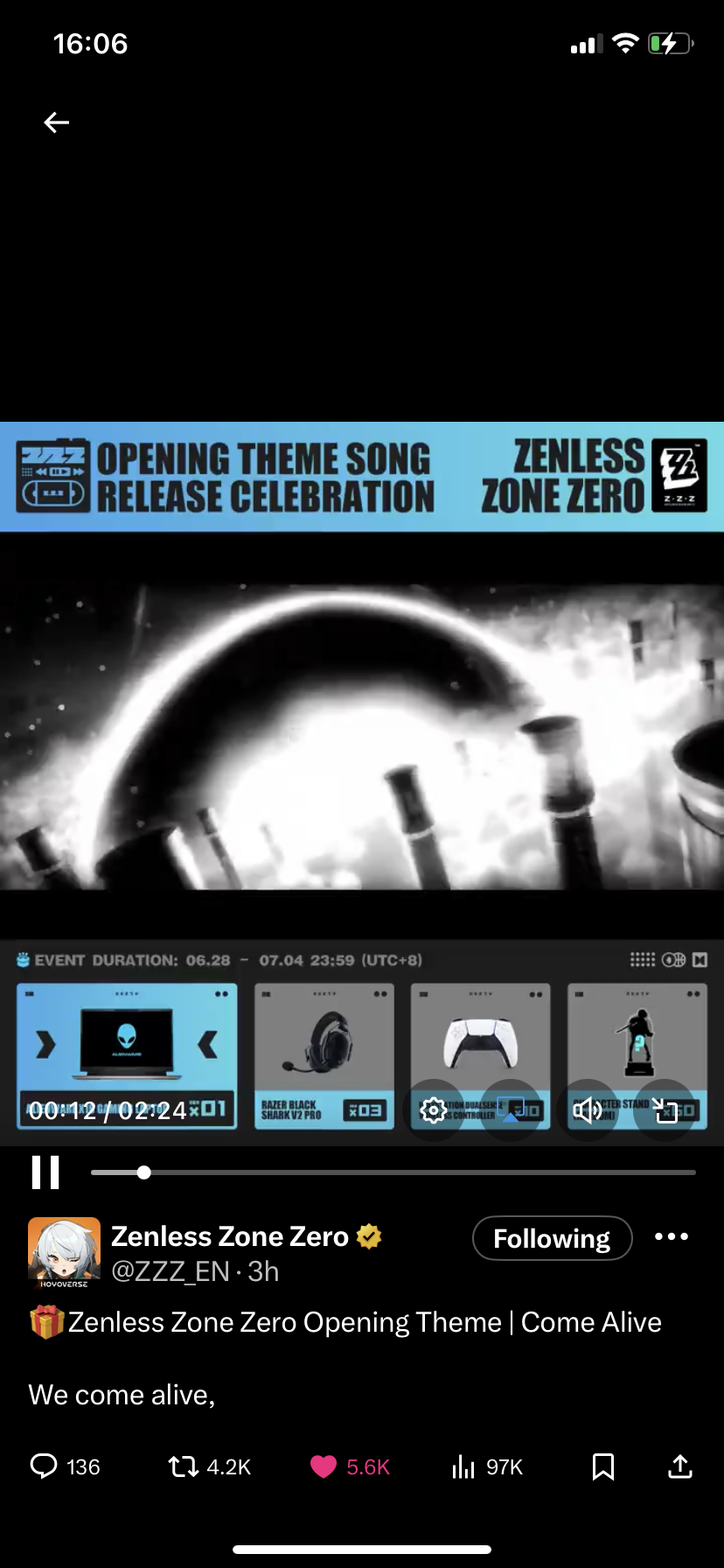 ZZZ Code: ZZZFREE100 (the new song is also 🔥) Zenless Zone Zero | HoYoLAB