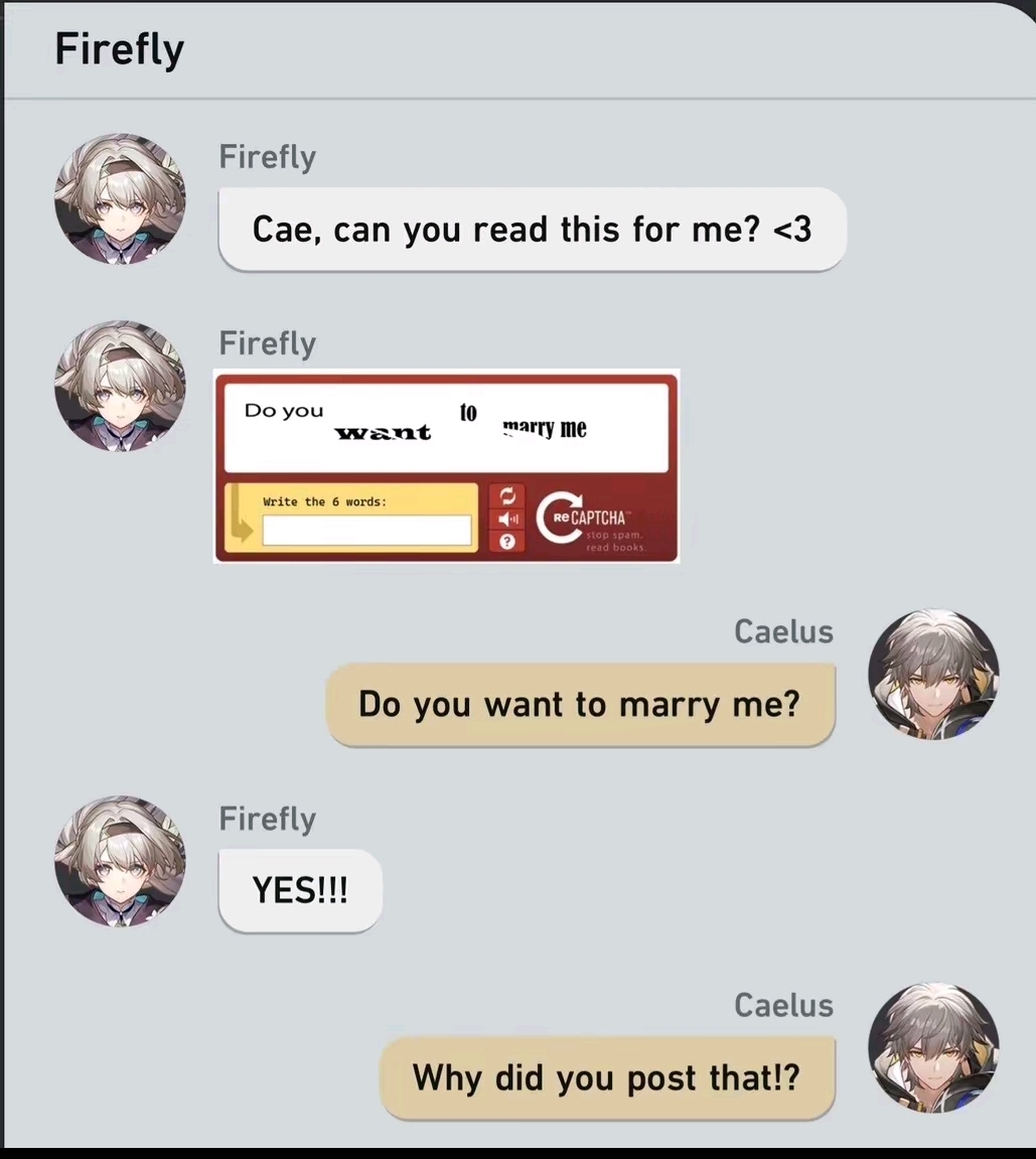 Caelus and Firefly are officially married 😳 Honkai: Star Rail | HoYoLAB