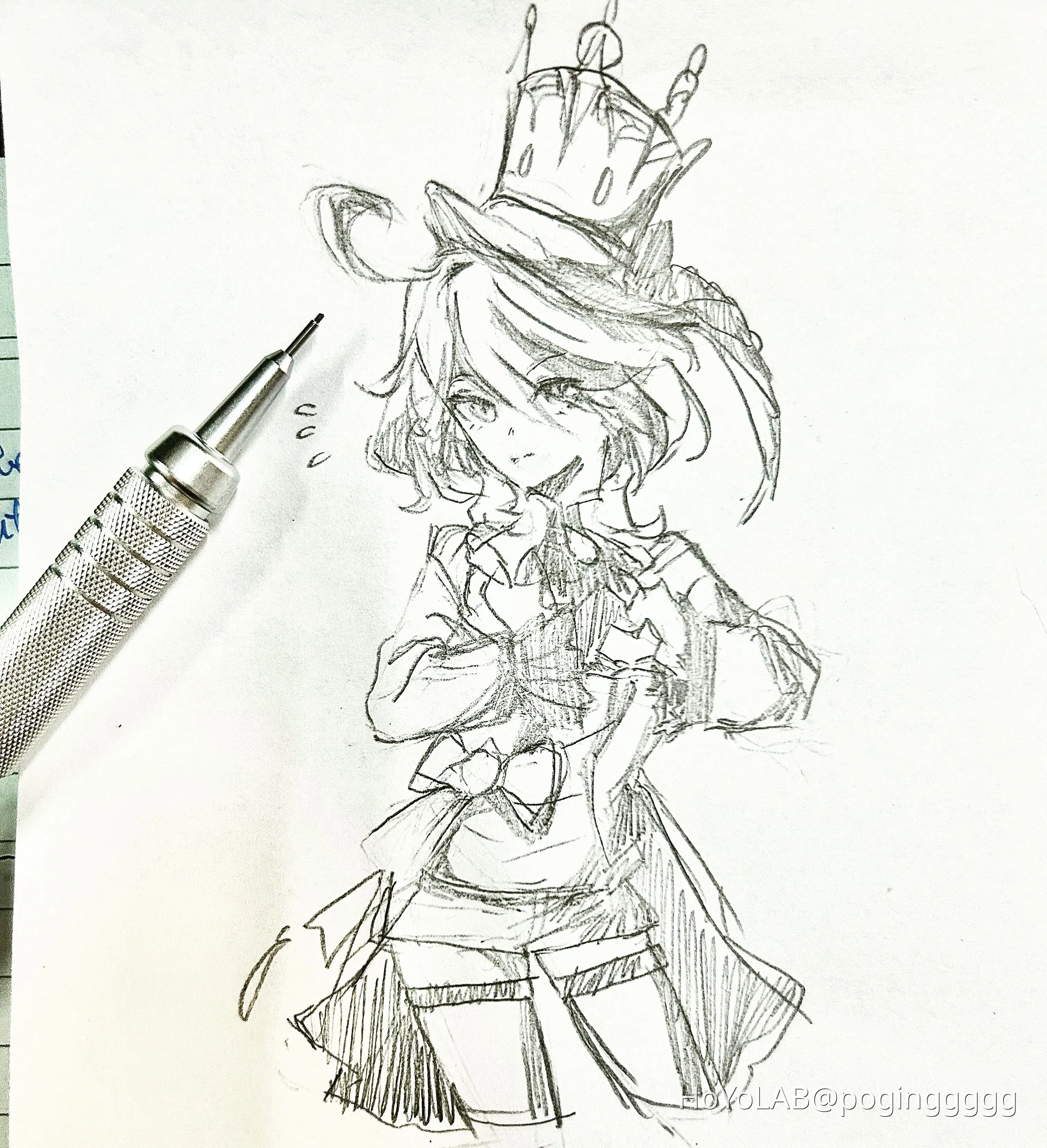 First drawing of Furina vs my current Furina art Genshin Impact | HoYoLAB