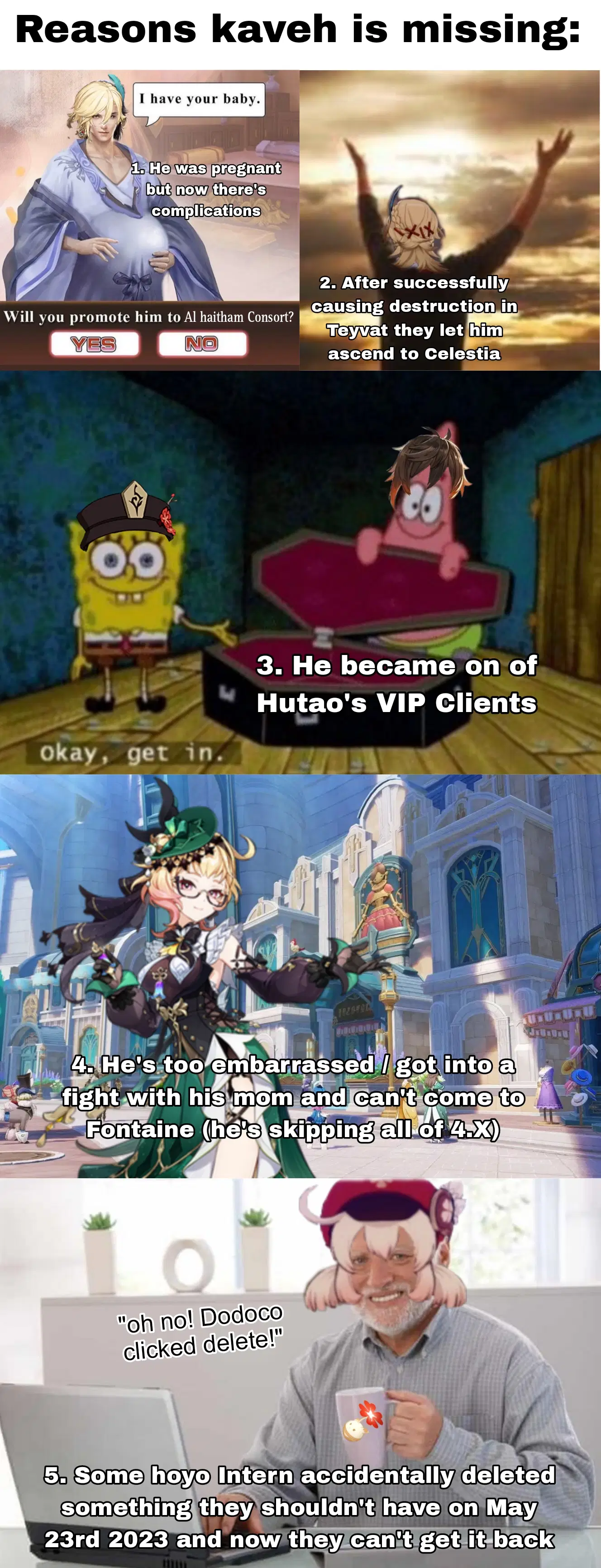 Only possible reasons why Kaveh is missing: Genshin Impact | HoYoLAB