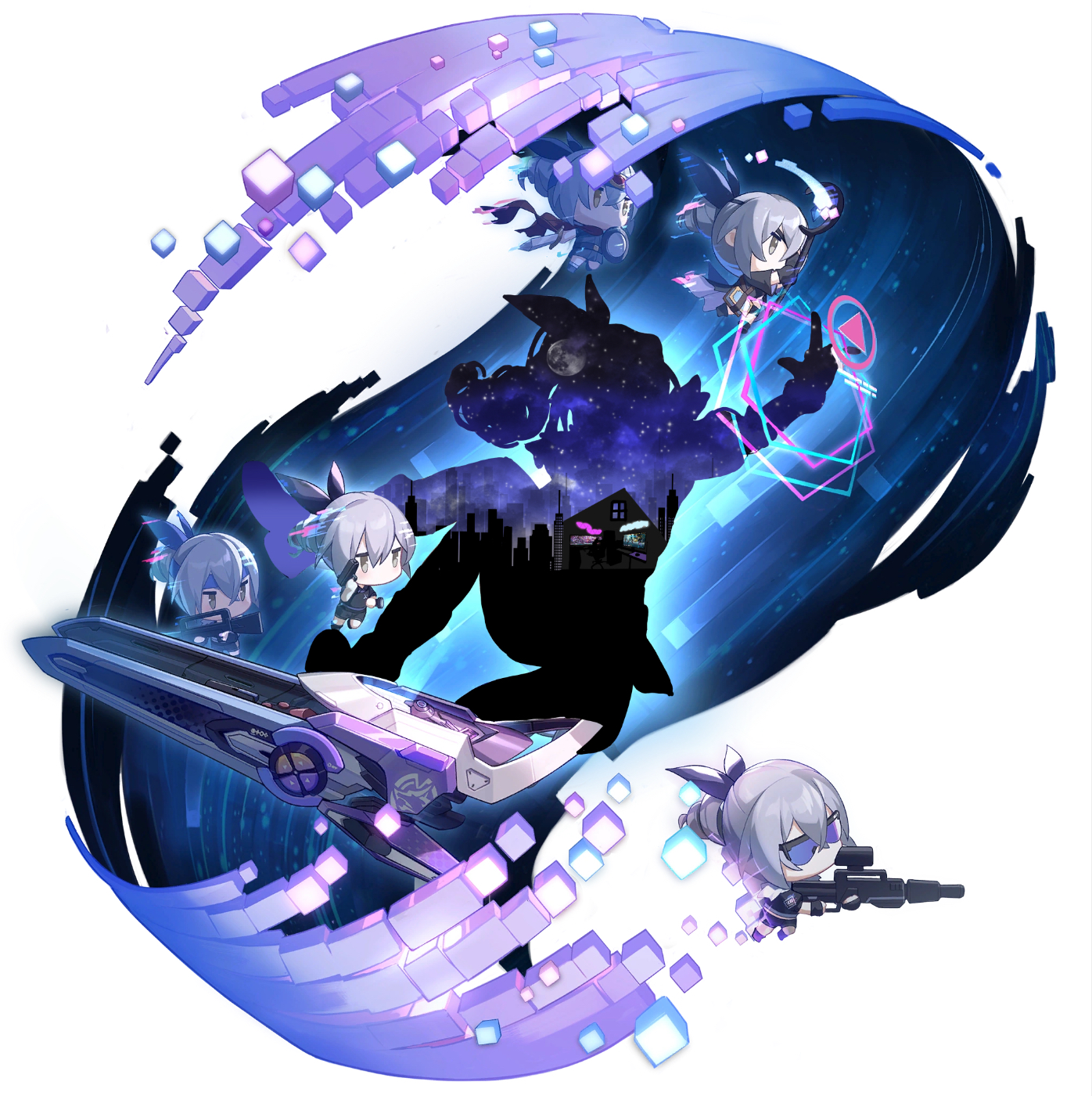 Some hsr silhouette art part 3 Honkai: Star Rail | HoYoLAB