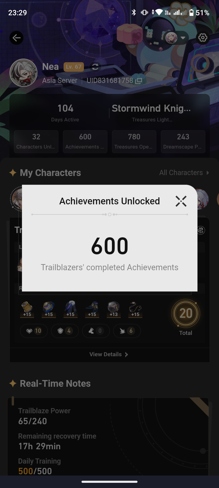 600 achievements complete. Way more to go Honkai: Star Rail | HoYoLAB