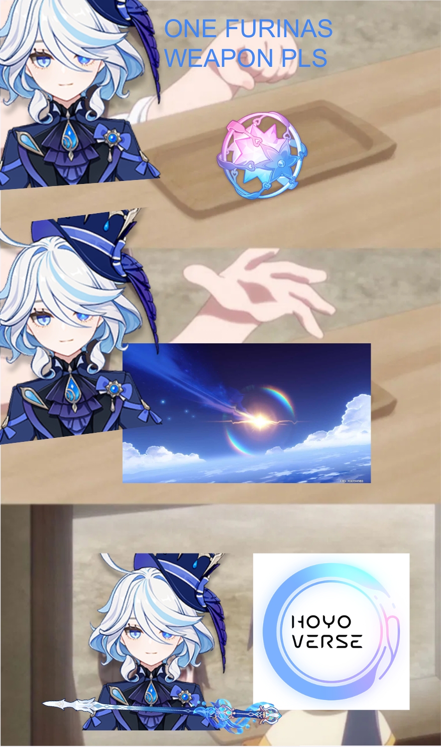 IT TOOK ME MANY PULLS BUT FINNALY TODAY I GOT FURINAS WEAPON Genshin ...