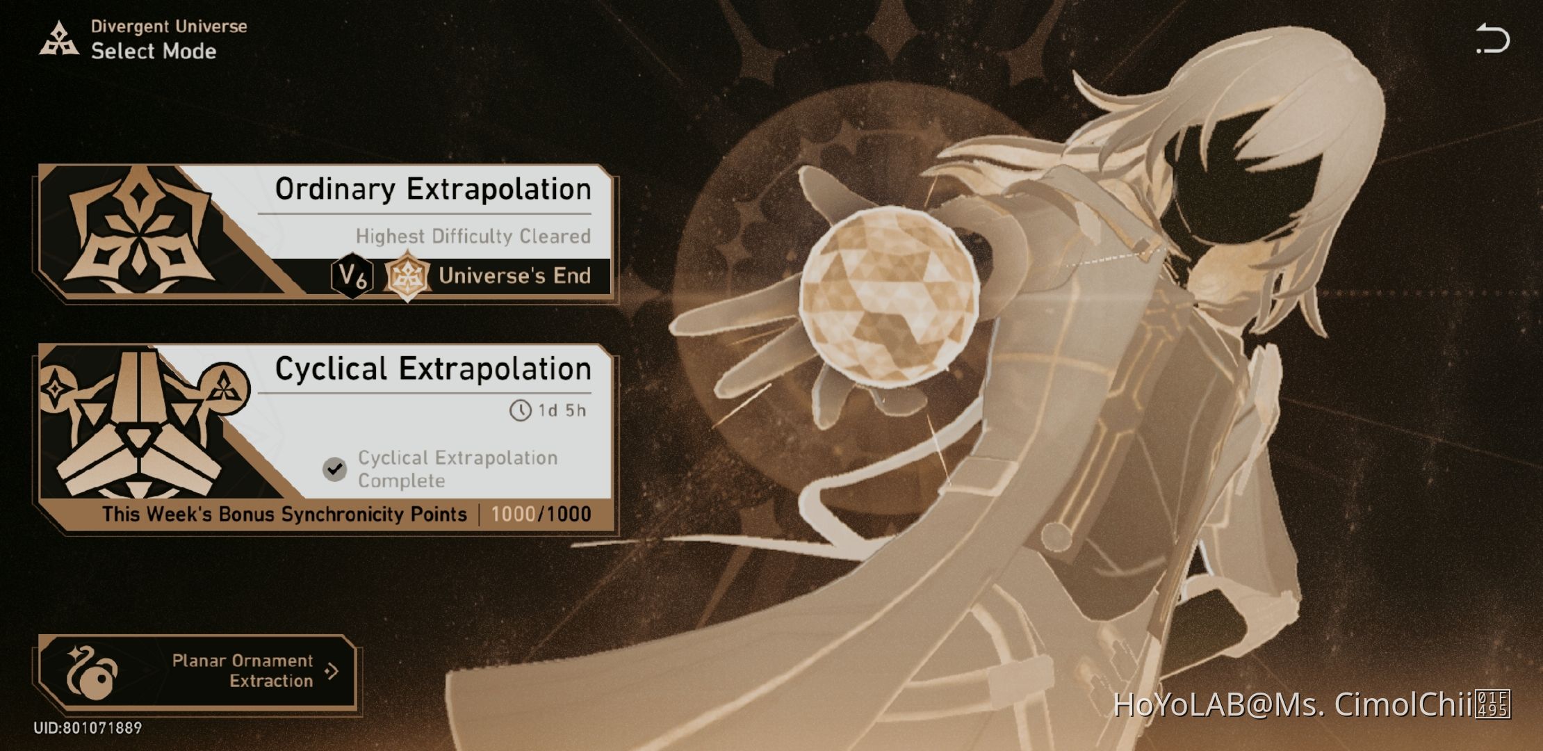 my 1st Simulated Universe, EVER I COMPLETED IT ALL Honkai: Star Rail ...