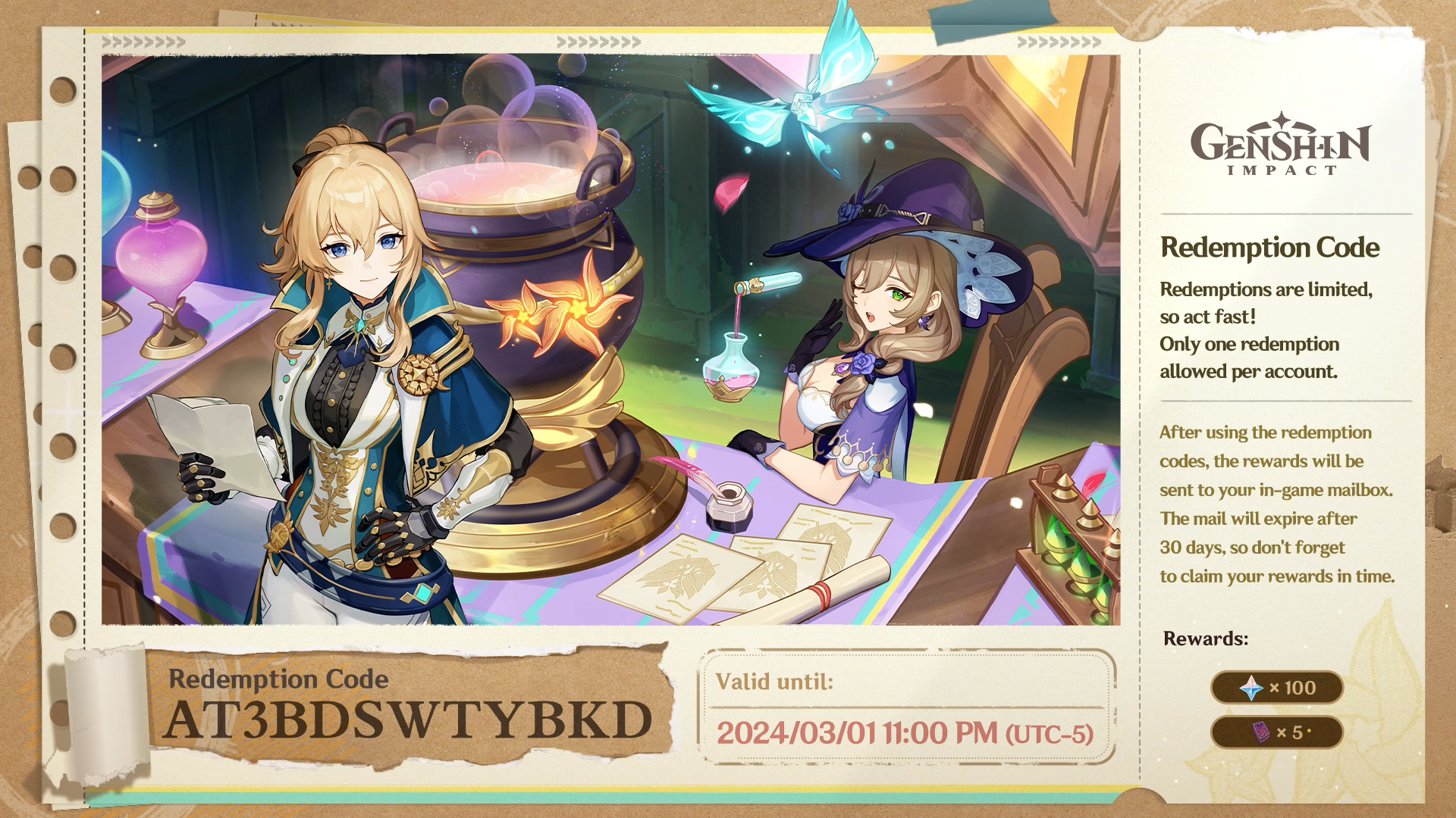 Lisa event Genshin Impact | HoYoLAB