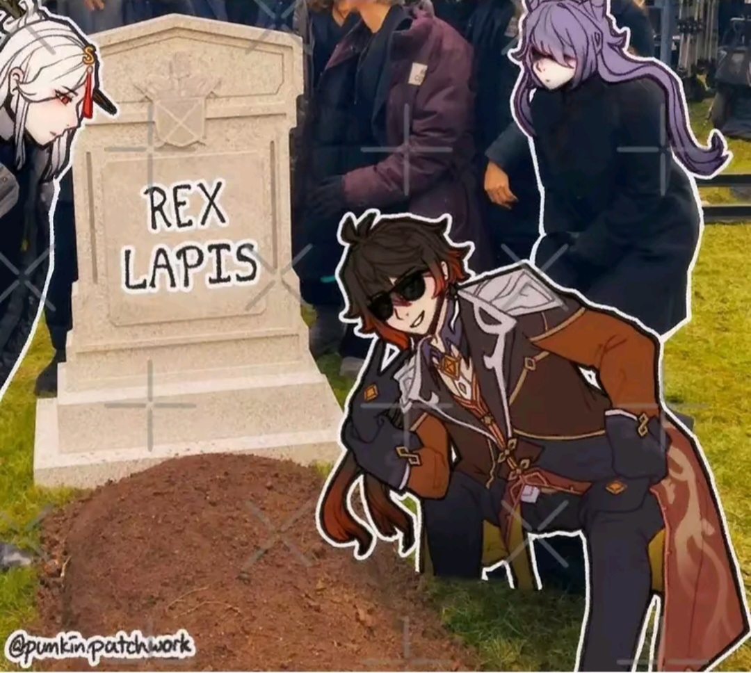 Rex Lapis (Zhongli) attending funeral Genshin Impact | HoYoLAB