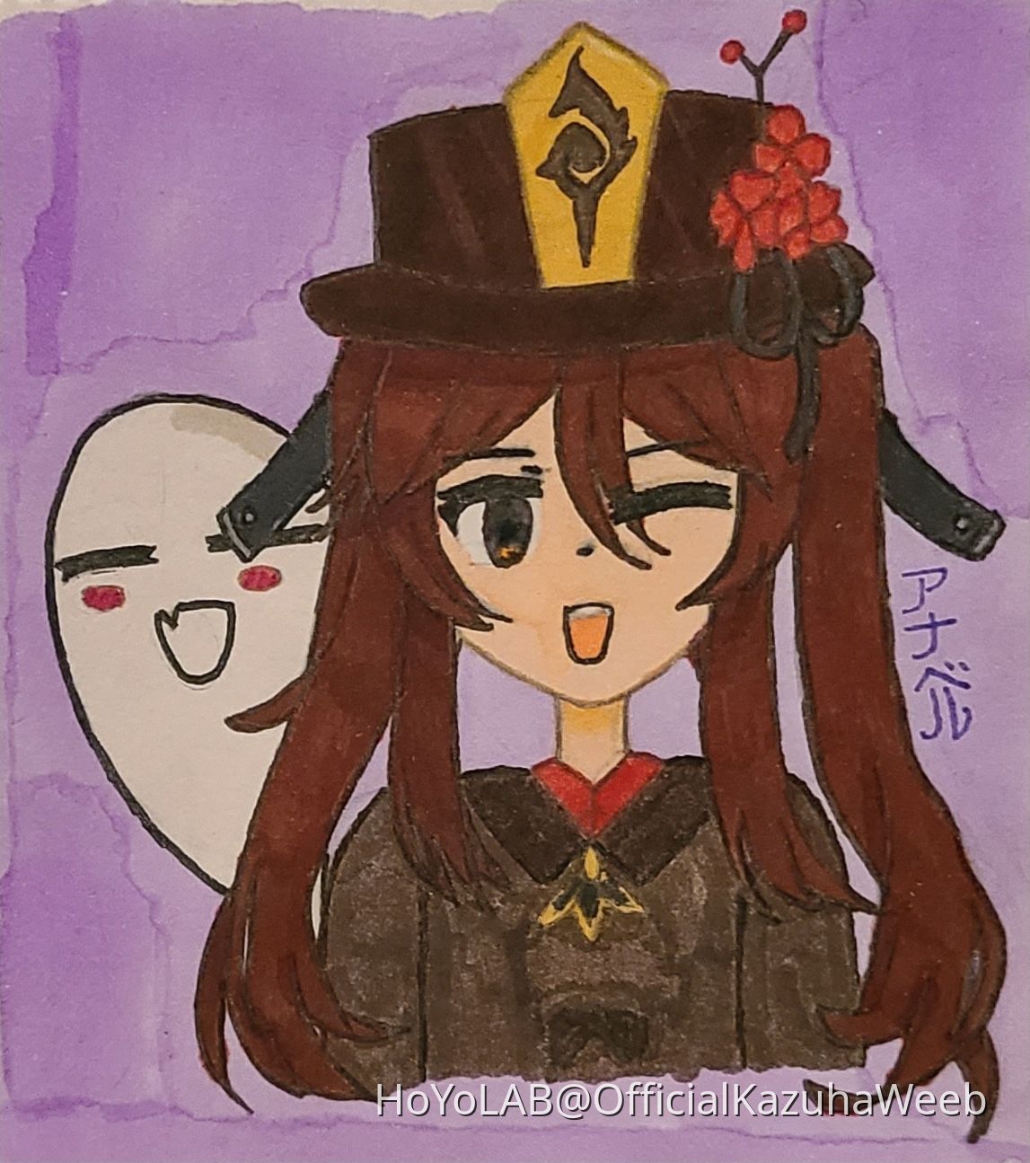 finished Hu Tao drawing Genshin Impact | HoYoLAB