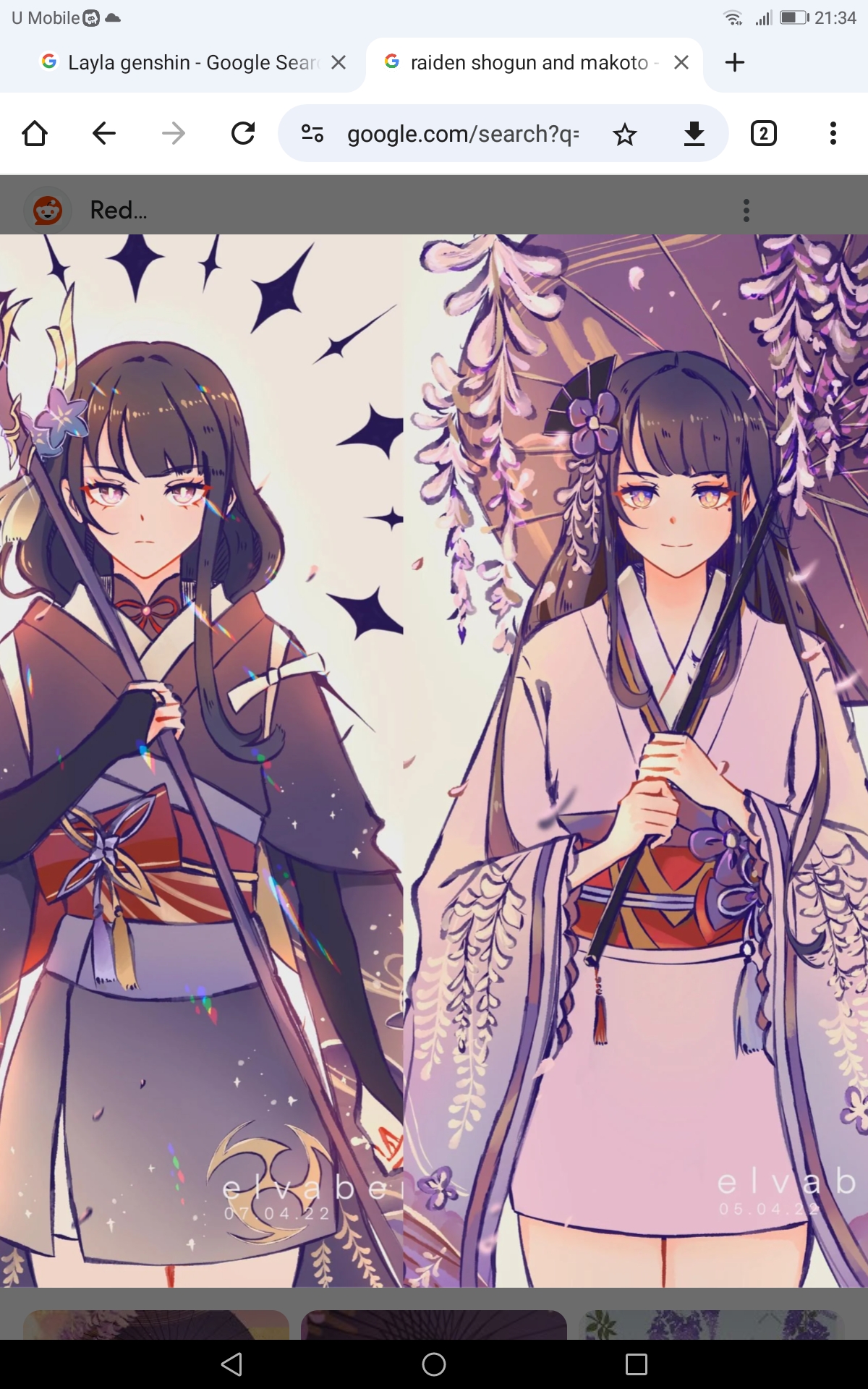 Raiden Ei and Makoto Genshin Impact | HoYoLAB