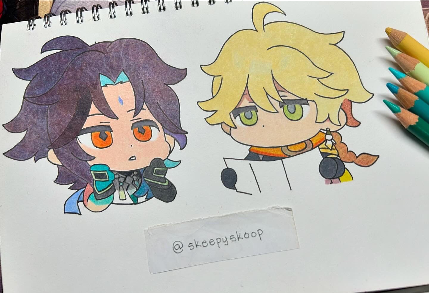 Chibi Xiao and Aether Genshin Impact | HoYoLAB