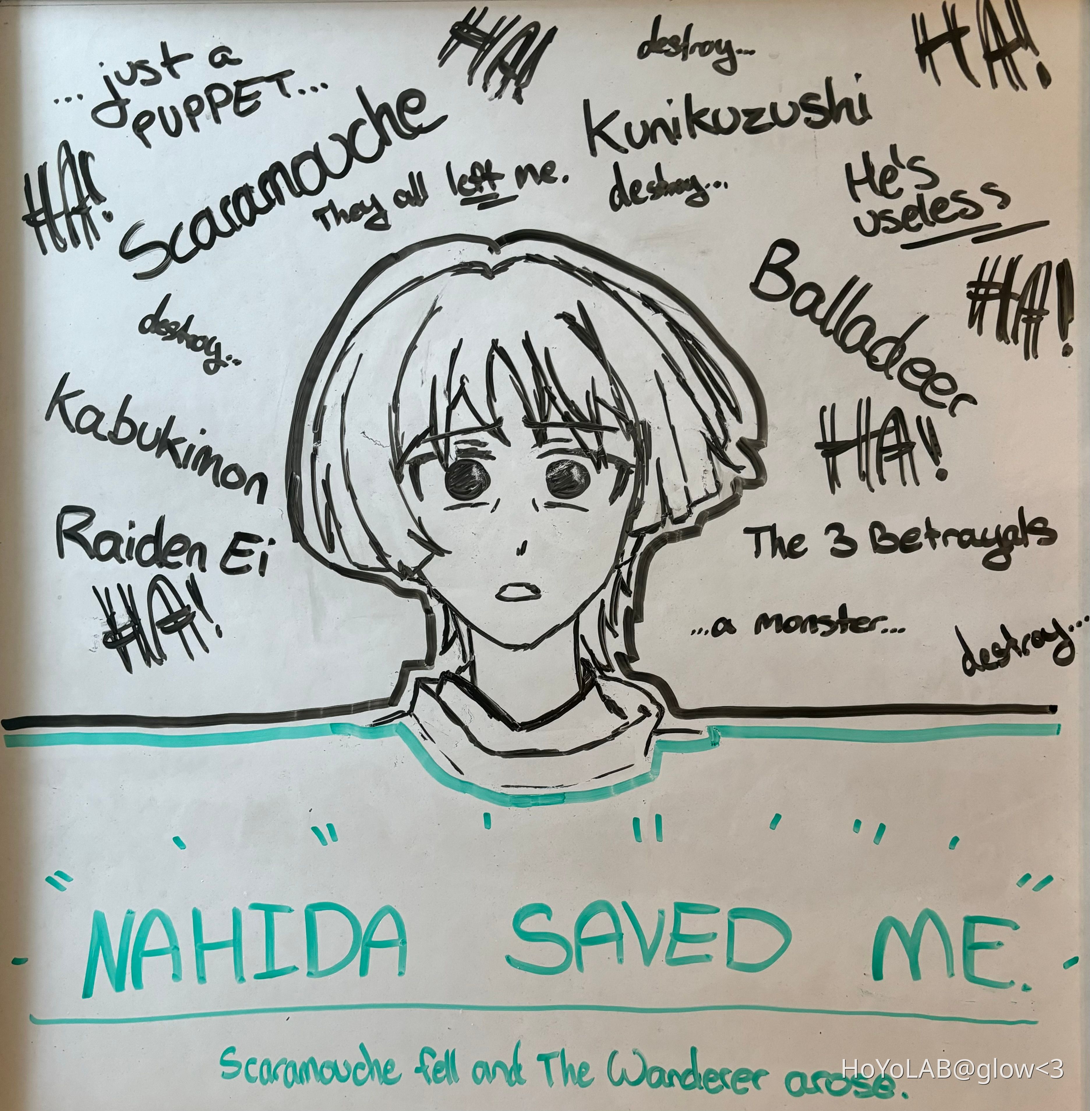 I totally didn't just spend half an hour drawing scara angst on a ...