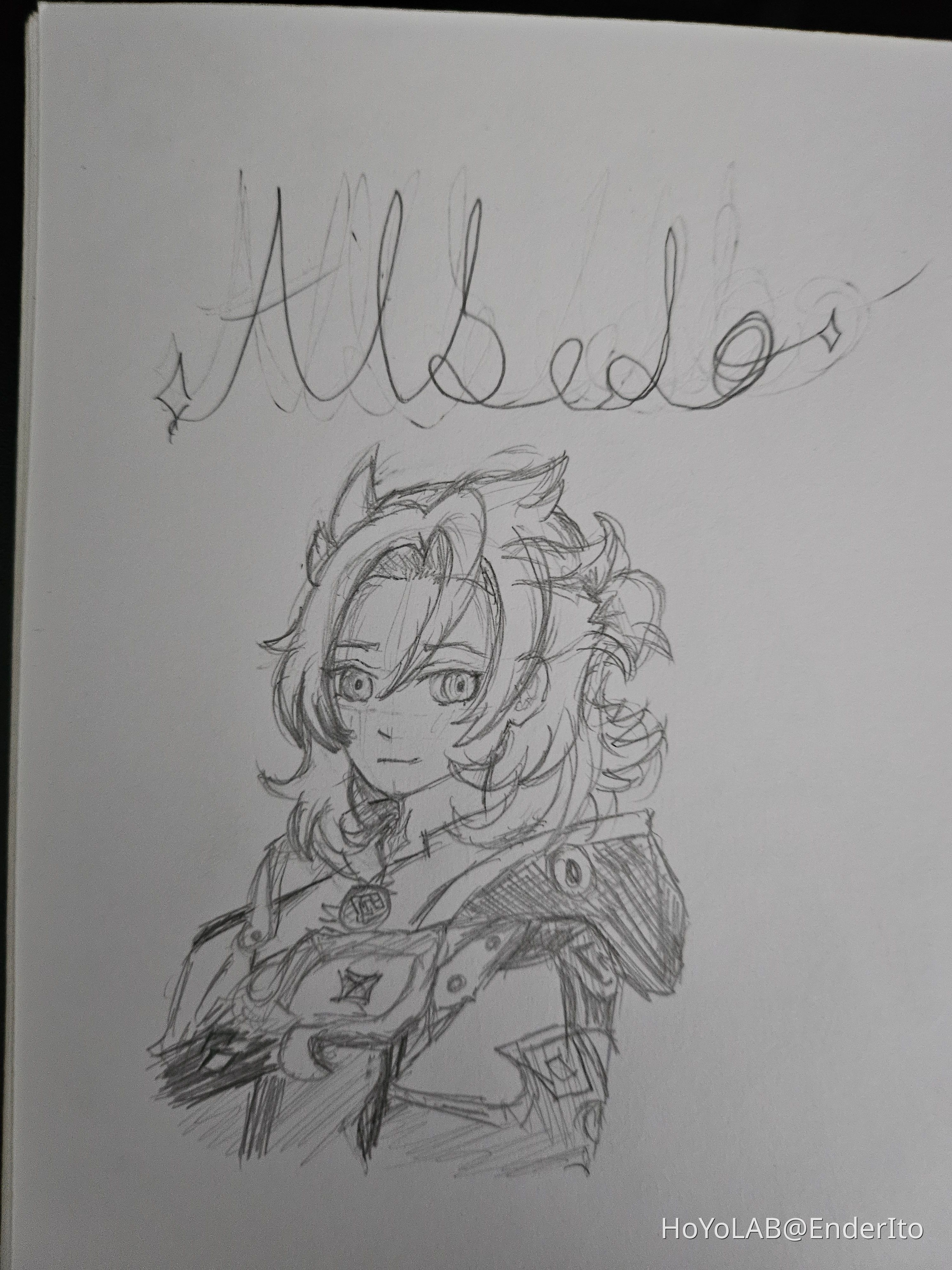 Albedo drawing Genshin Impact | HoYoLAB