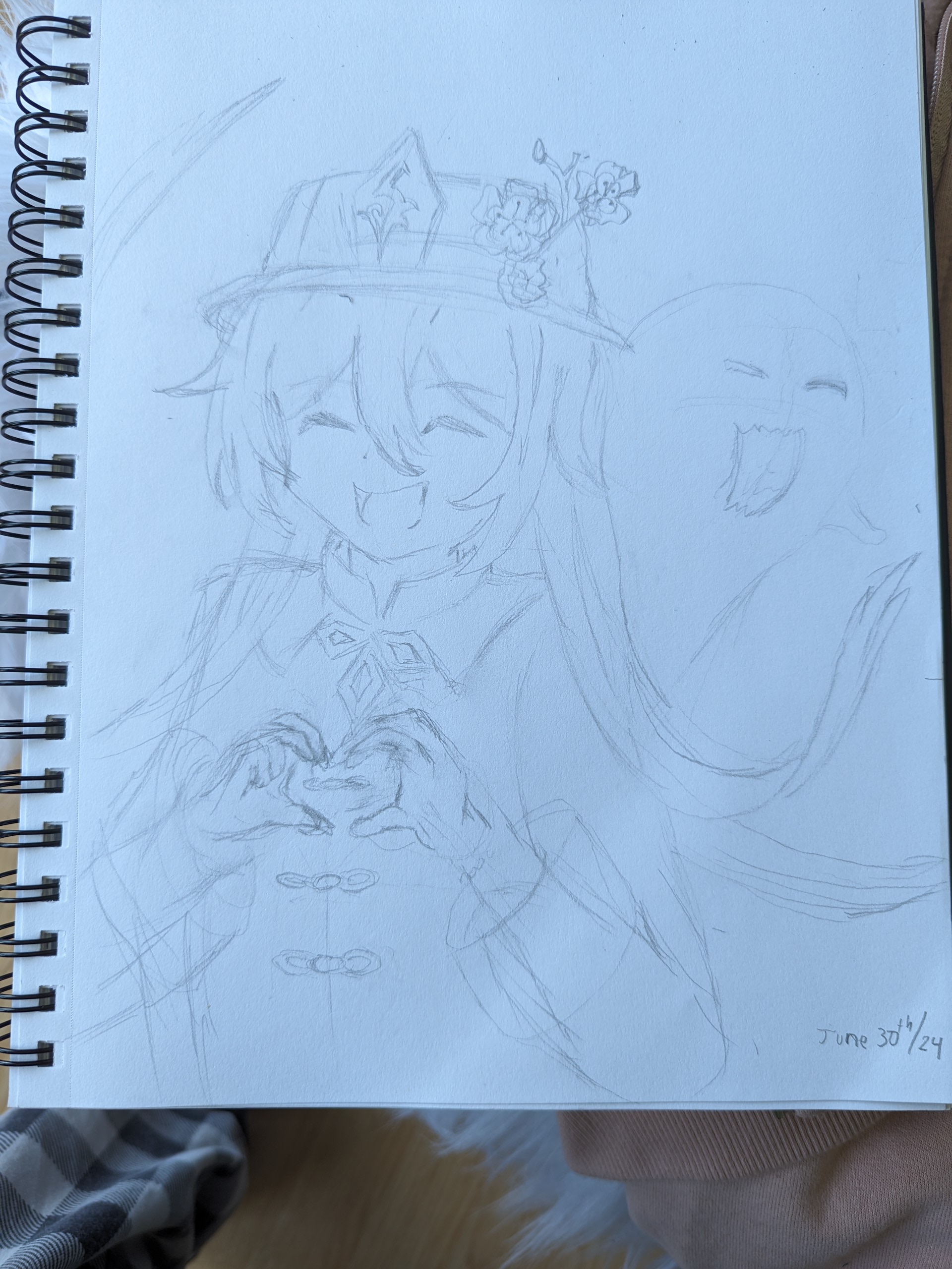 Hu Tao (hands are hard to draw) Genshin Impact | HoYoLAB