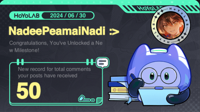 A COMMENT MILESTONE? | HoYoLAB