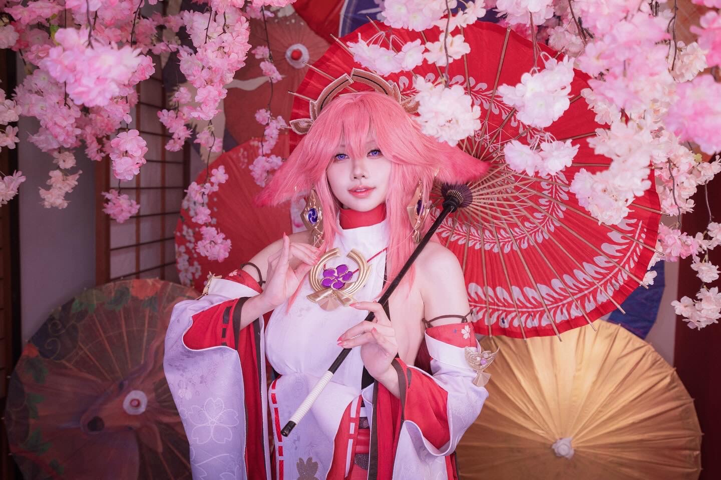 My Yae miko cosplay in studio Genshin Impact | HoYoLAB