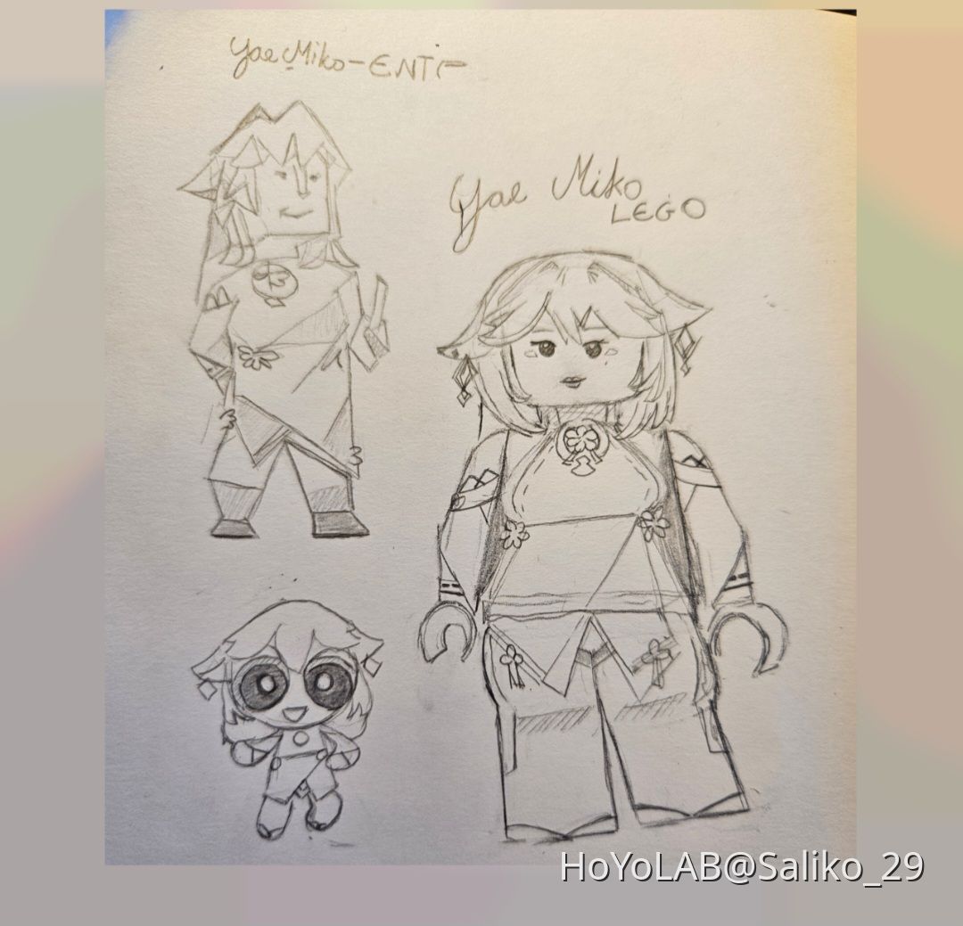 Yae Miko doodle Genshin Impact | HoYoLAB