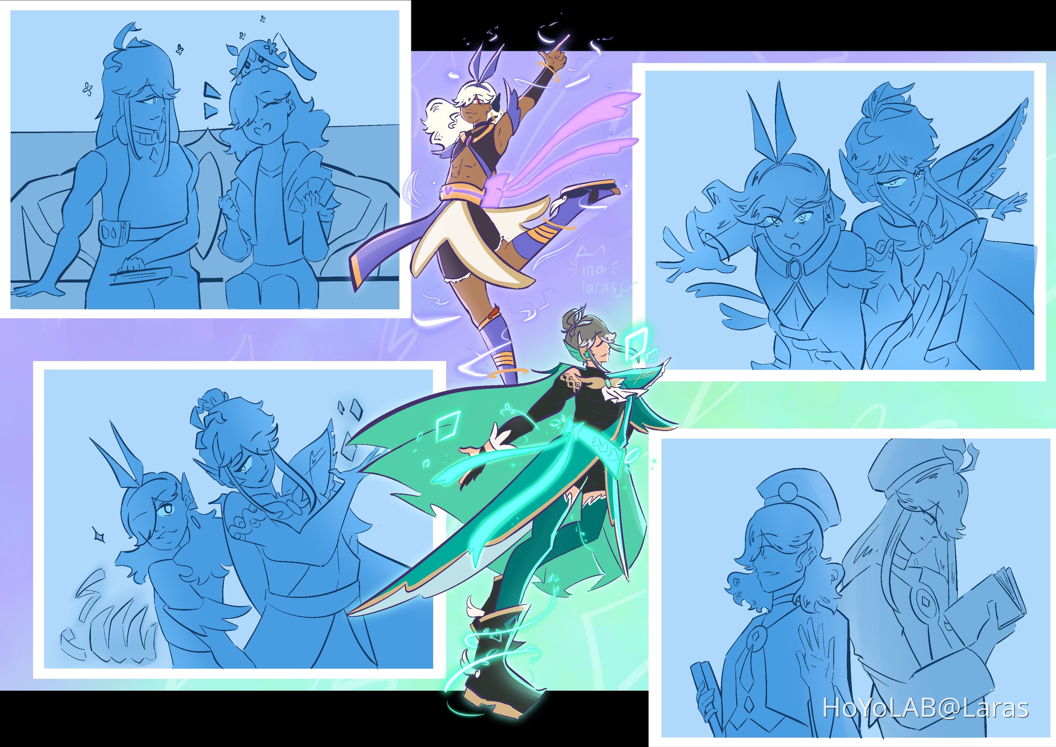 day 4: magical girls | yuri cyhaino week 2024 Genshin Impact | HoYoLAB