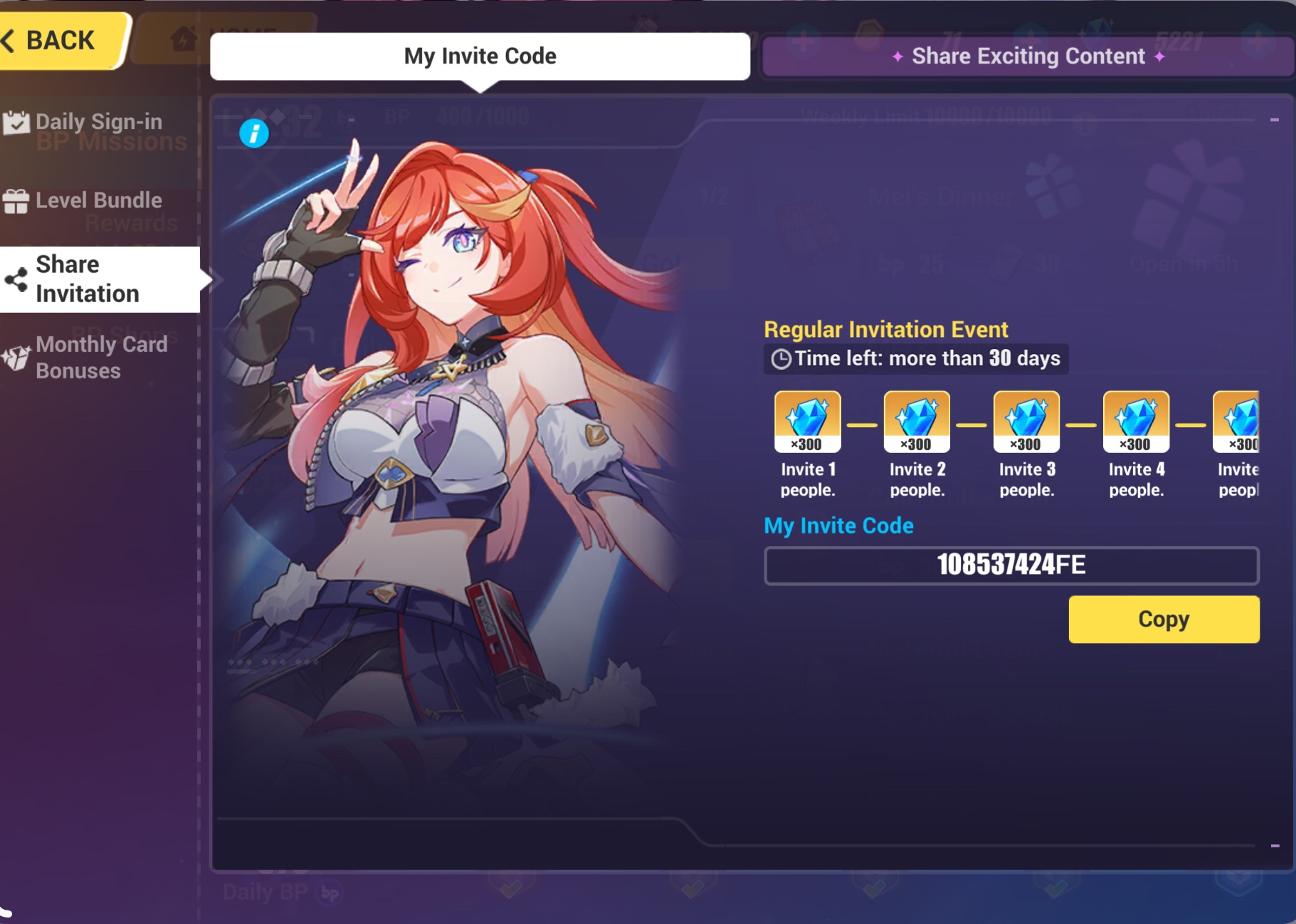 Honkai impact invite code Honkai Impact 3rd | HoYoLAB