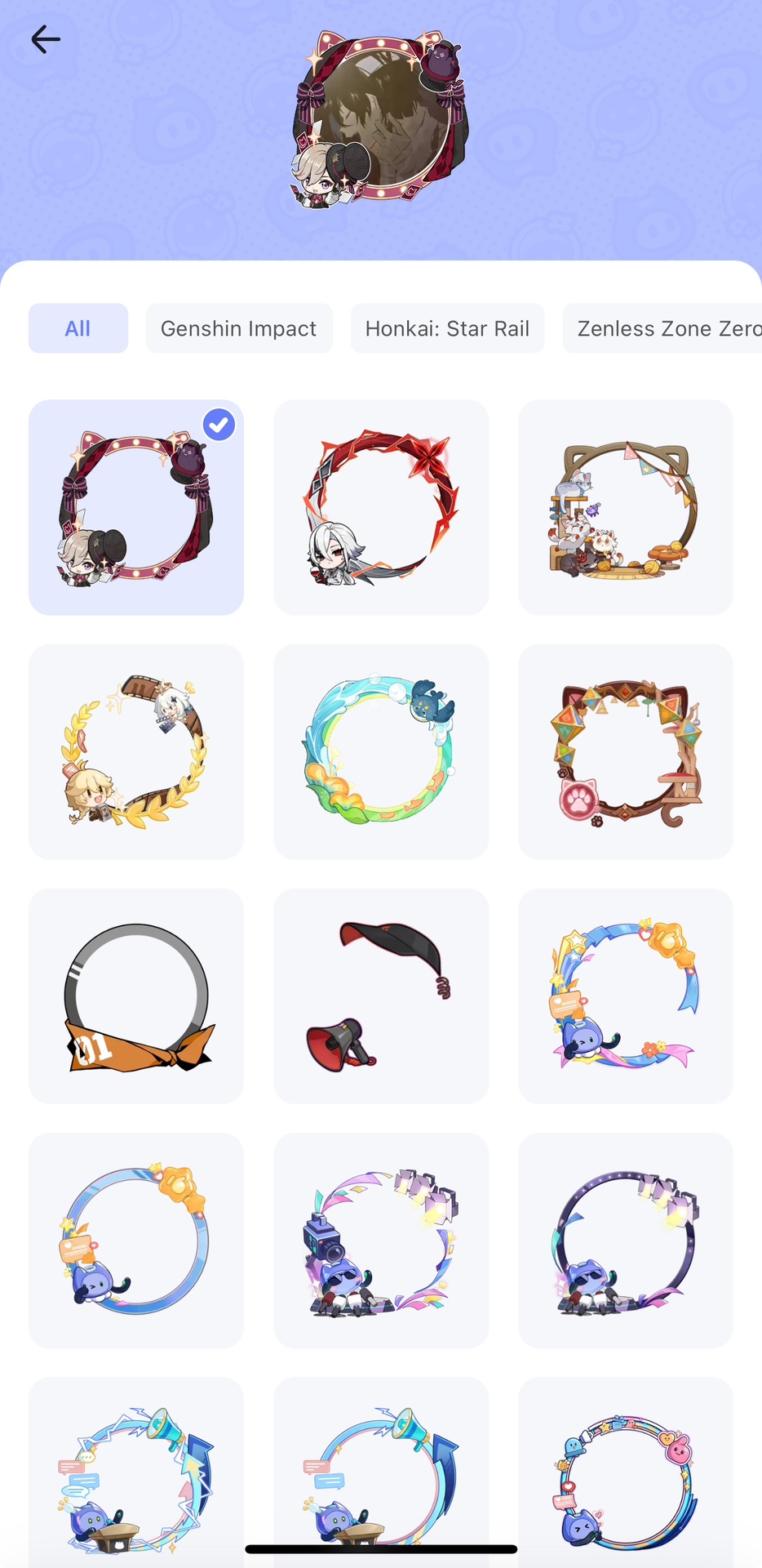 Guys I wanna change my pfp frame but Lyney matches so well with mah ...