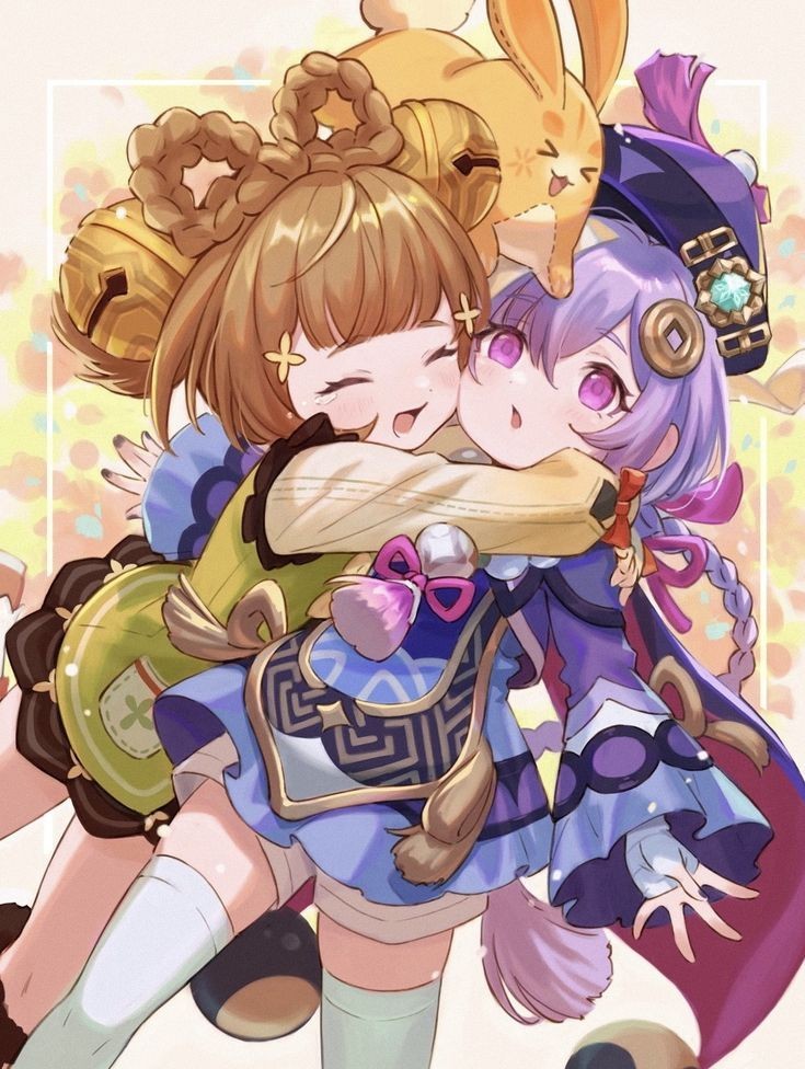 Cute picture of Qiqi and yaoyao . best friends Genshin Impact | HoYoLAB