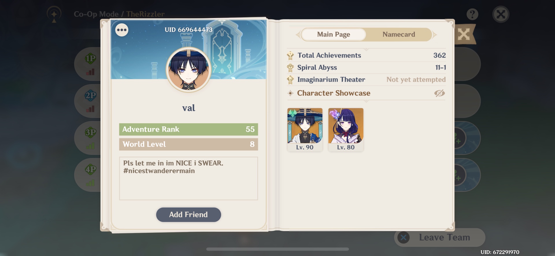 Look at their signatures😭🙏 Genshin Impact | HoYoLAB