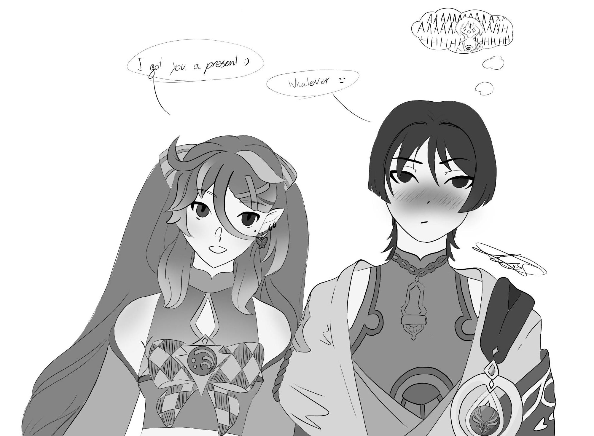 Oc x Scaramouche | commission drawing Genshin Impact | HoYoLAB