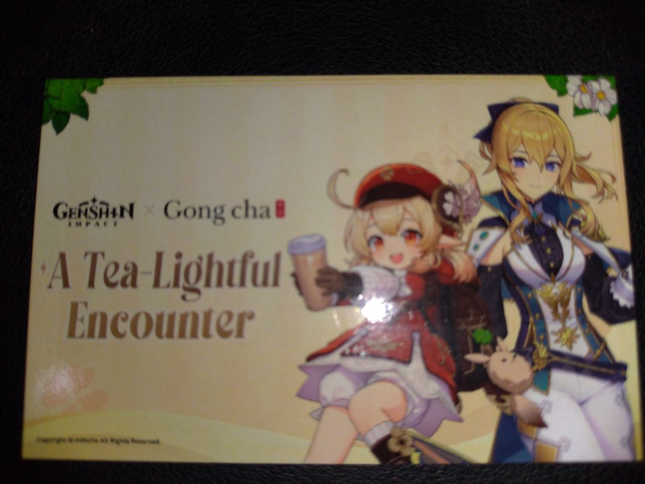 Genshin impact x Gong cha collab code give away Genshin Impact | HoYoLAB