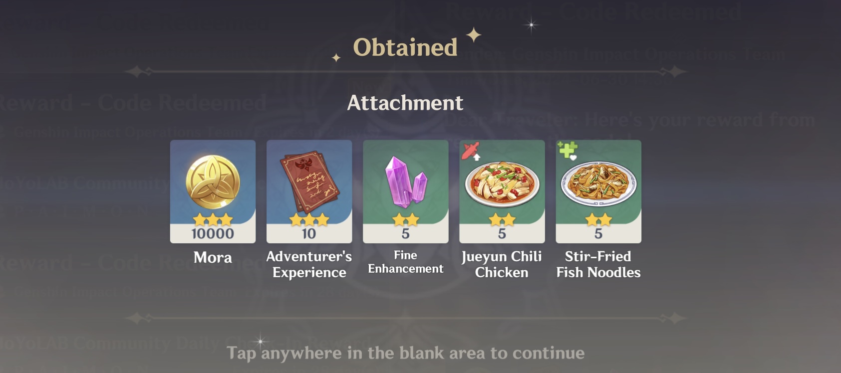 4.7 REDEEMABLE CODE Genshin Impact | HoYoLAB