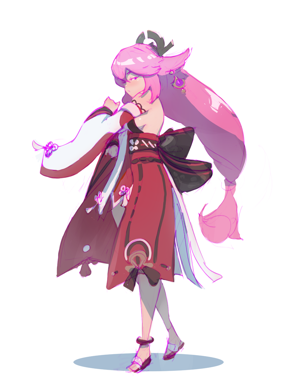 Yae Miko drawing Genshin Impact | HoYoLAB