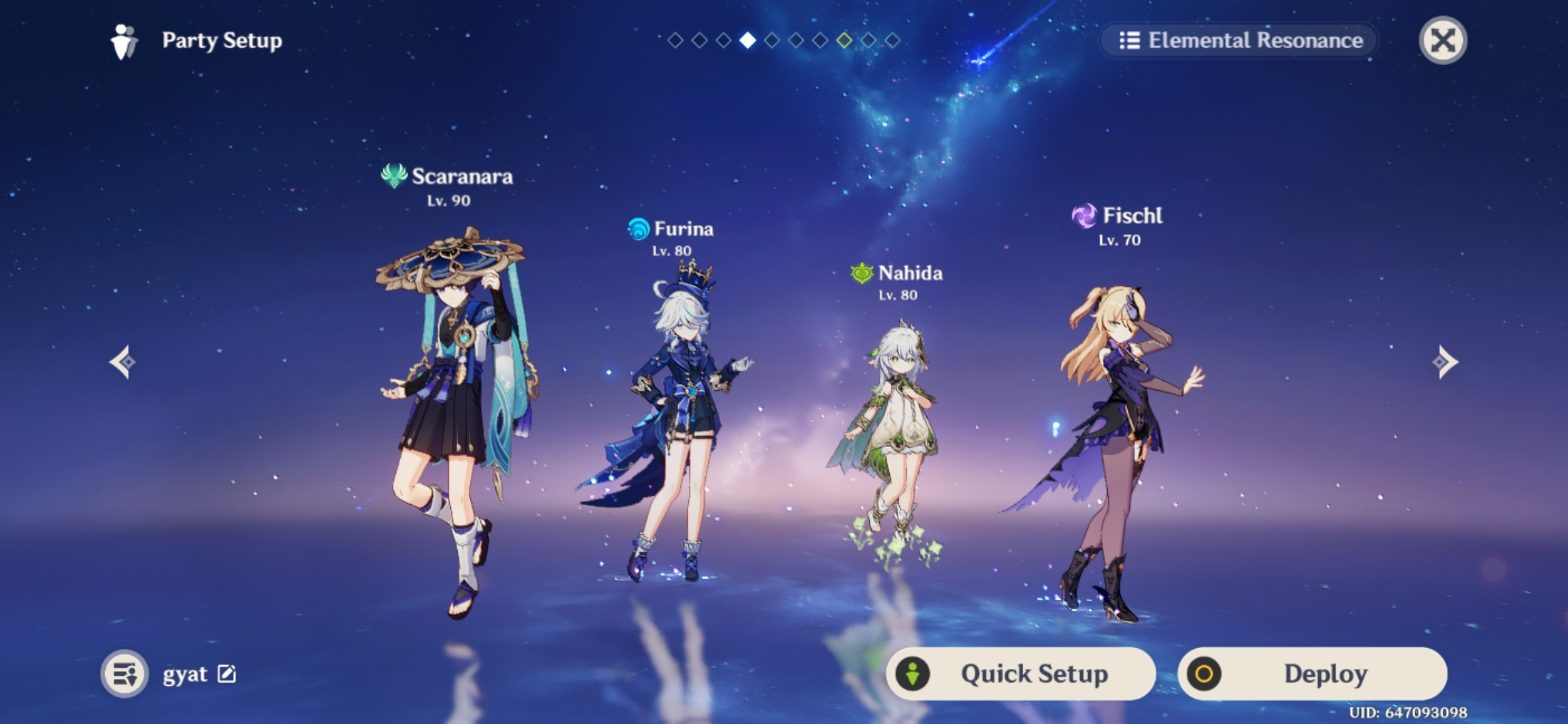My team. wanderer is there for fun Genshin Impact | HoYoLAB